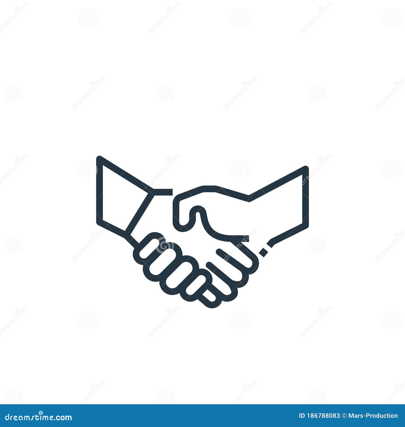 Hand Shake Vector Icon. Hand Shake Editable Stroke. Hand Shake Linear ...