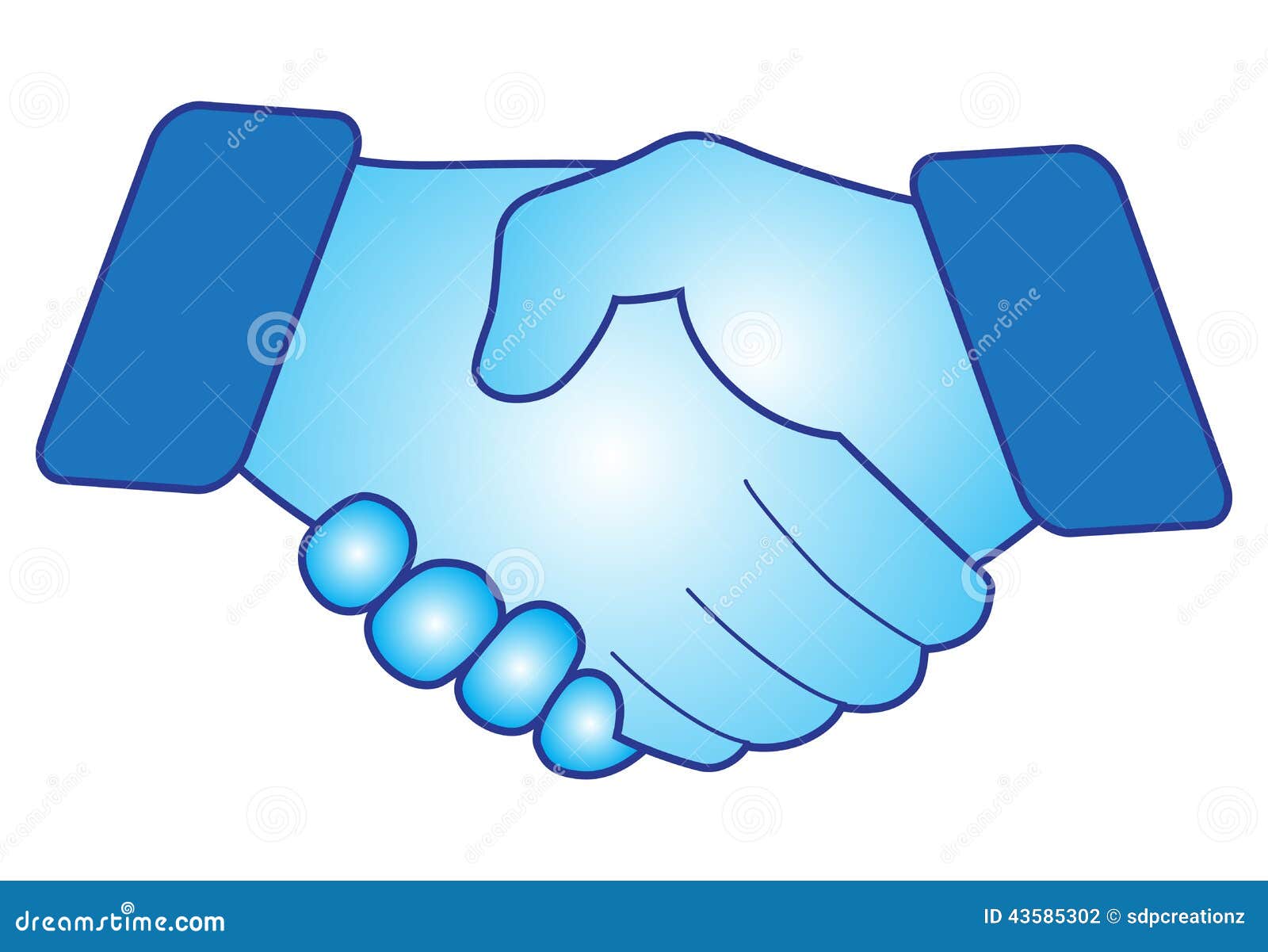 Hand Shake stock vector. Illustration of clip, hands - 43585302