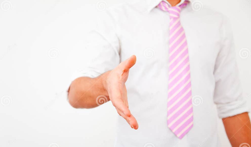 Hand shake welcome gesture stock image. Image of happy - 12306025