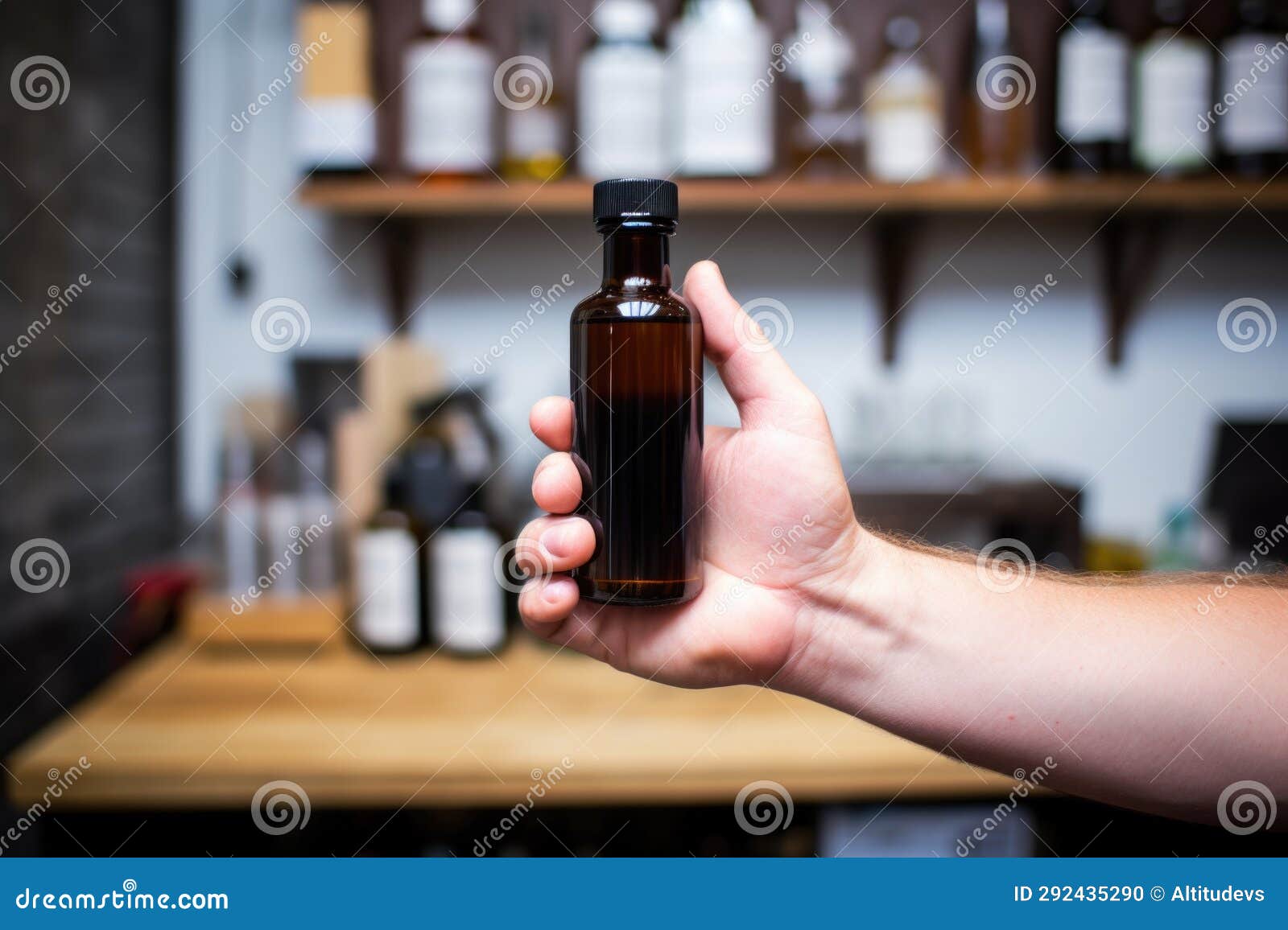 Hand Shaking a Bottle of Cold Brew Coffee Stock Photo - Image of brew ...