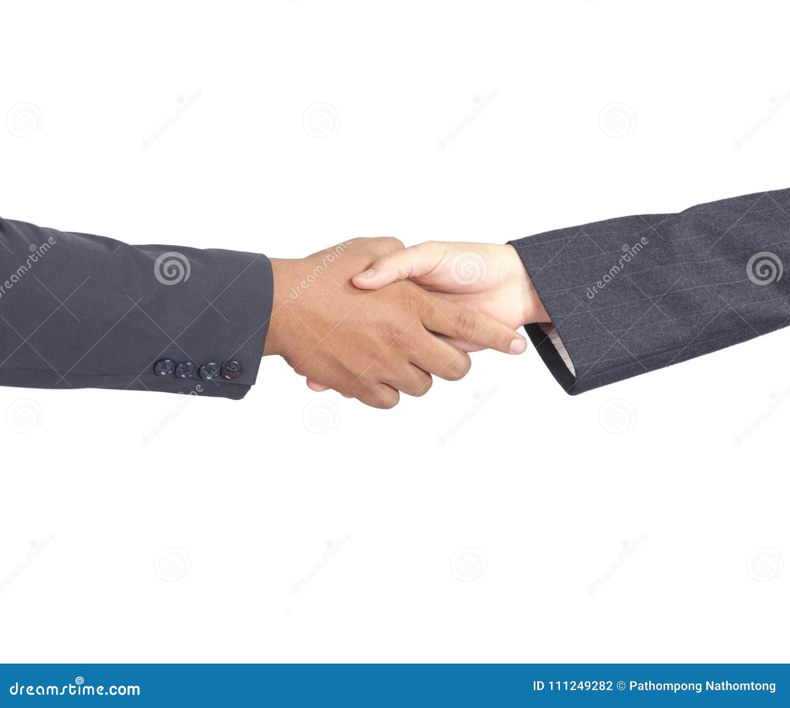 Hand Shaking Isolated on White Background Stock Photo - Image of ...