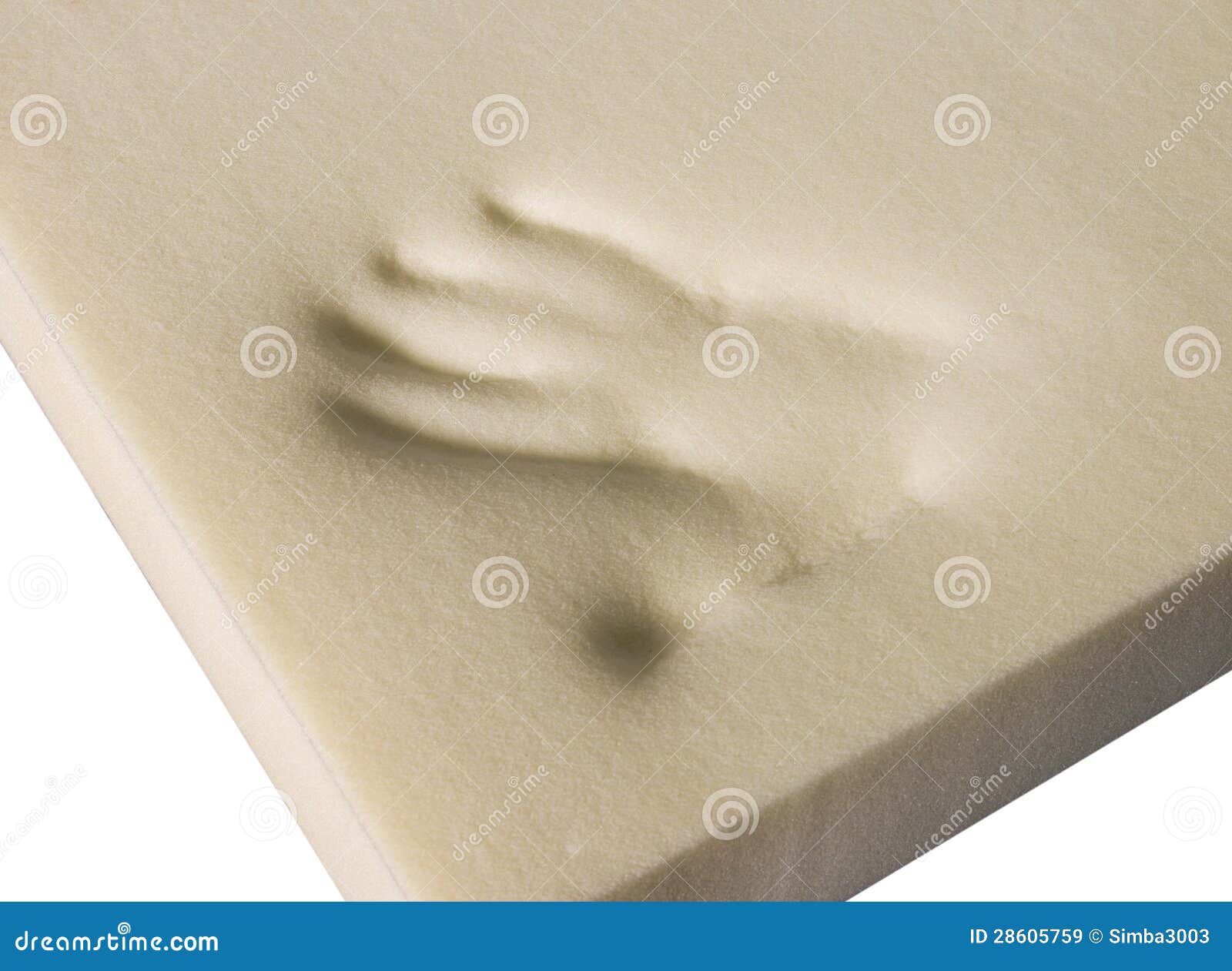 Hand shape in foam stock image. Image of handprint, soft - 28605759