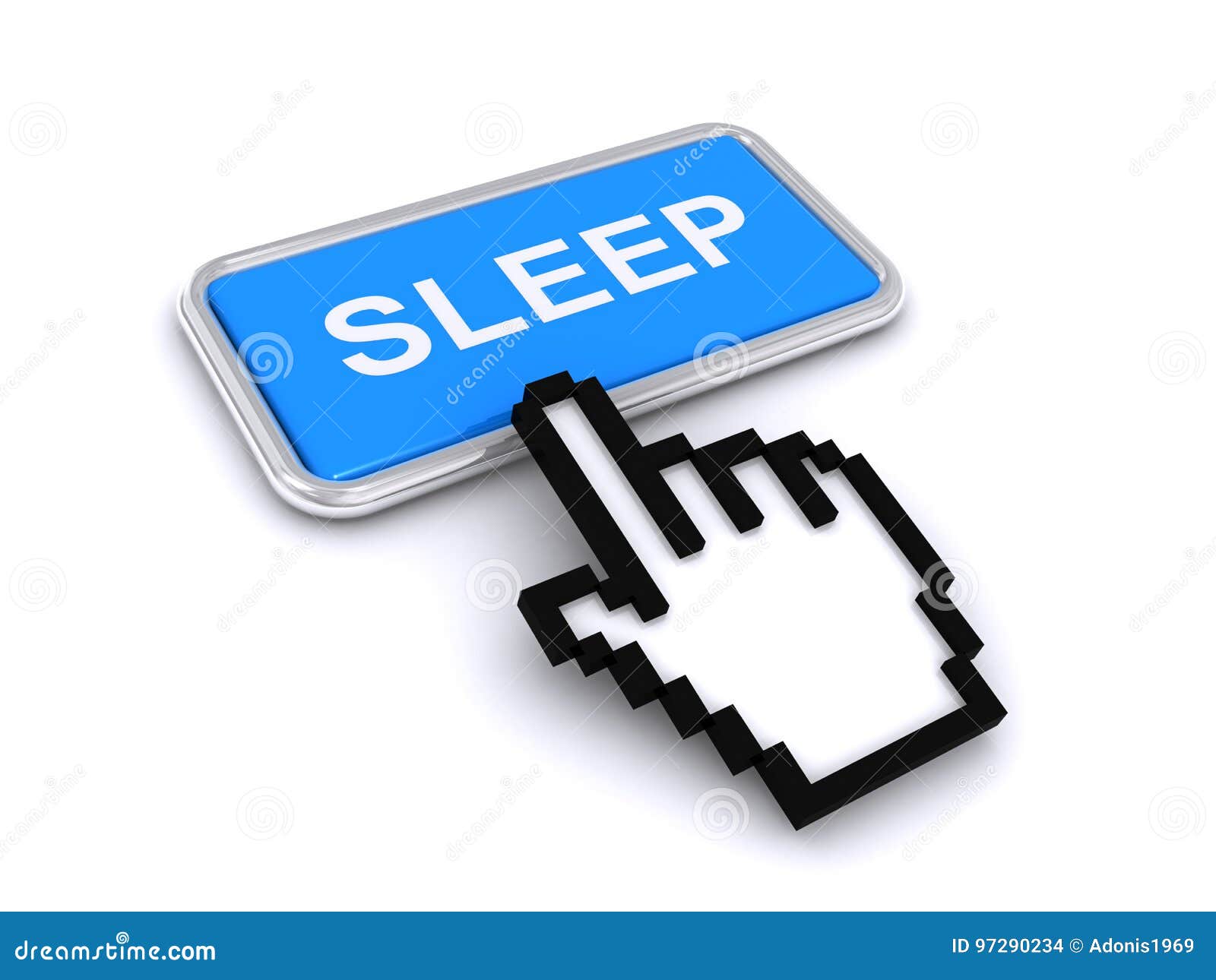 Sleep button stock illustration. Illustration of mouse - 97290234