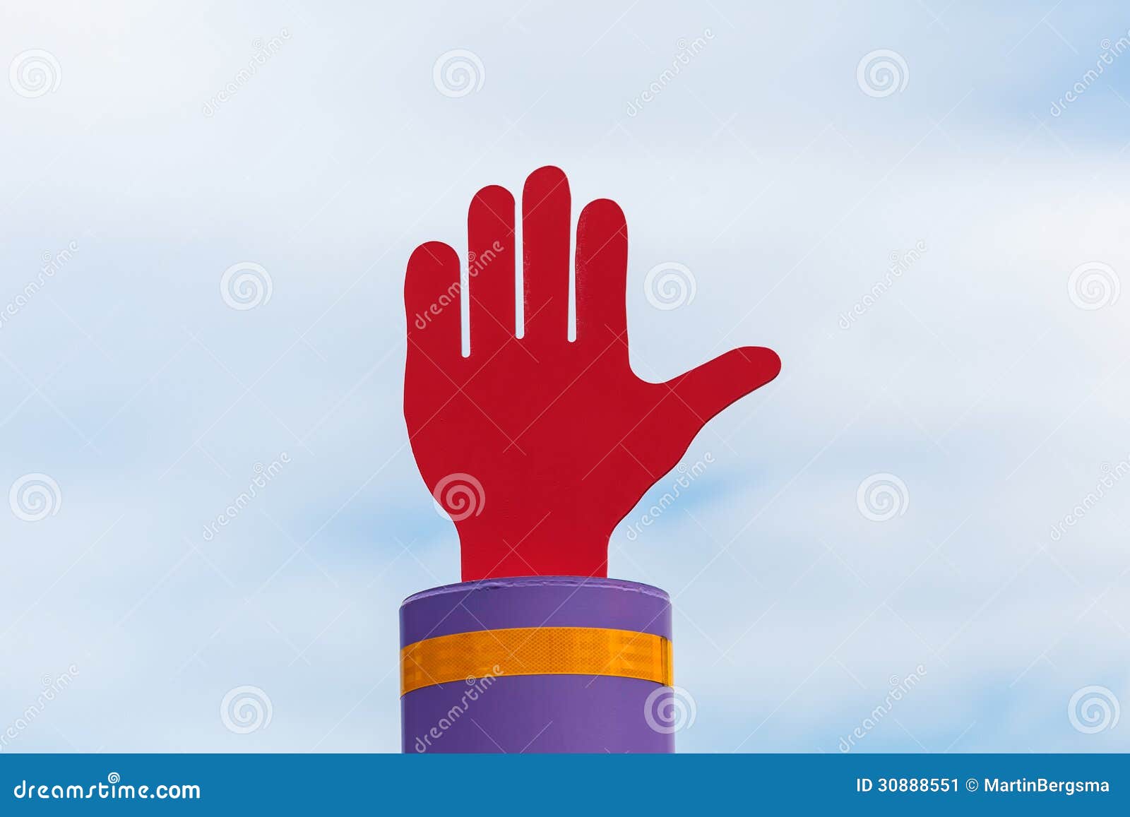 Hand shaped road sign stock image. Image of palm, control - 30888551