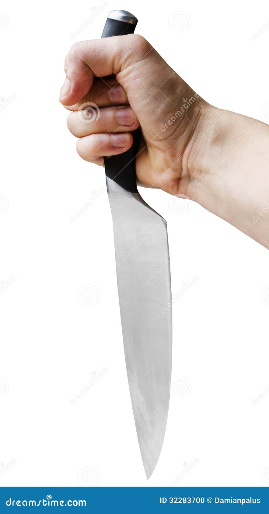 Hand with sharp knife stock photo. Image of details, defense - 32283700