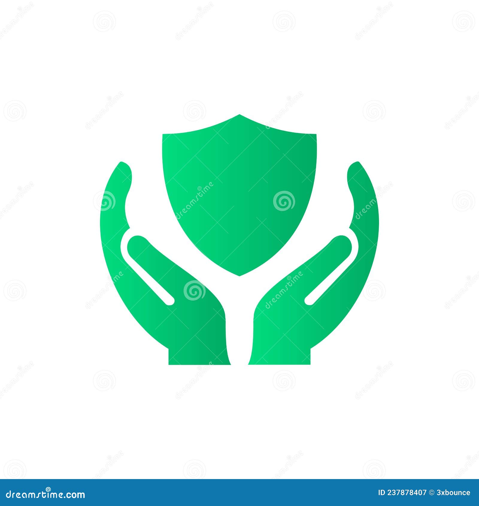 Hand Shield Logo Design. Shield Logo with Hand Concept Vector Stock ...
