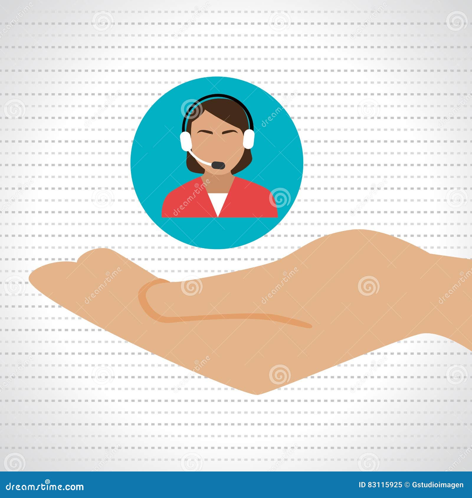 Hand Shipping Cargo Attention Stock Illustration - Illustration of ...