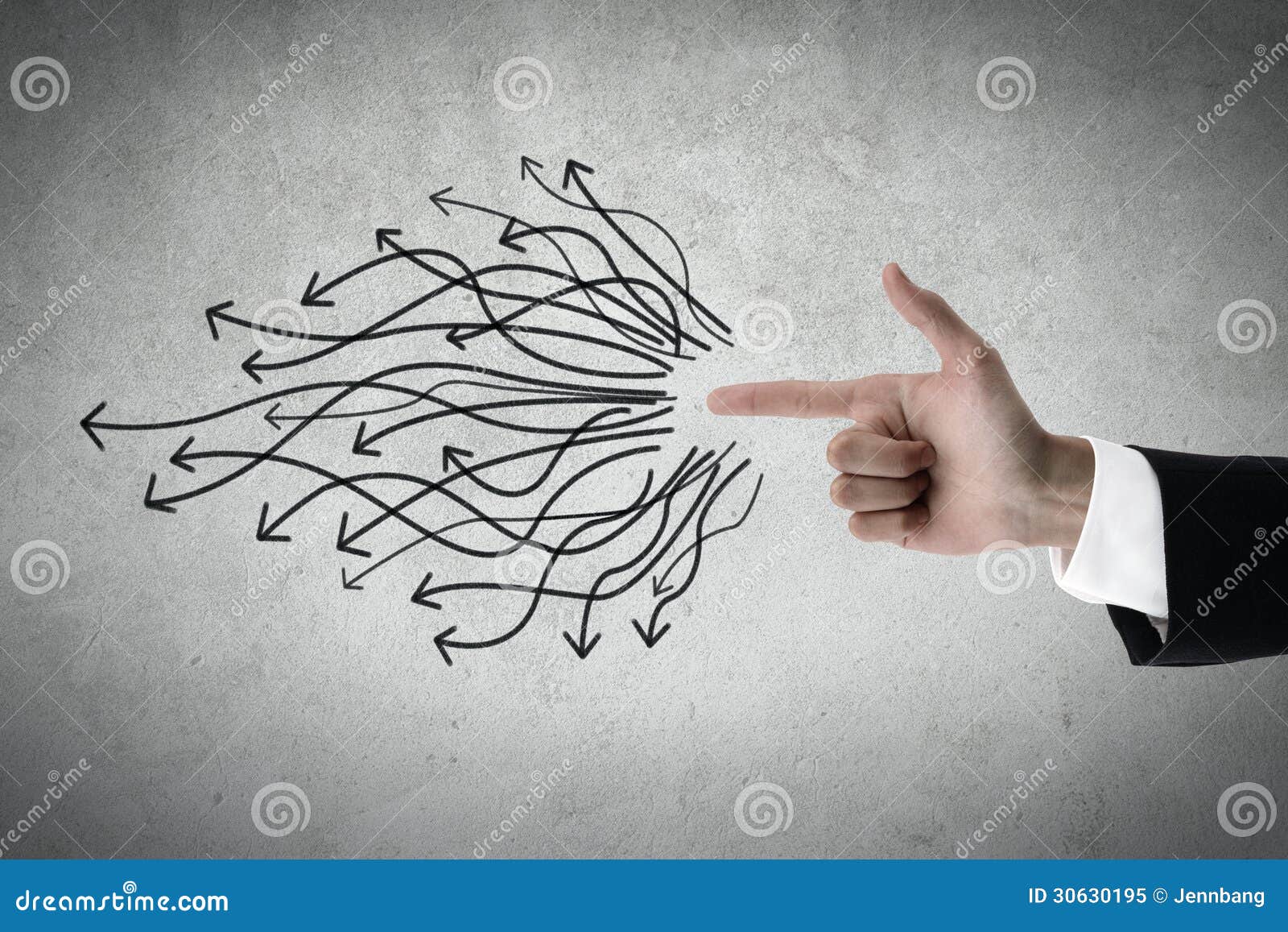 Hand Shooting Gesture with Arrows Stock Illustration - Illustration of ...
