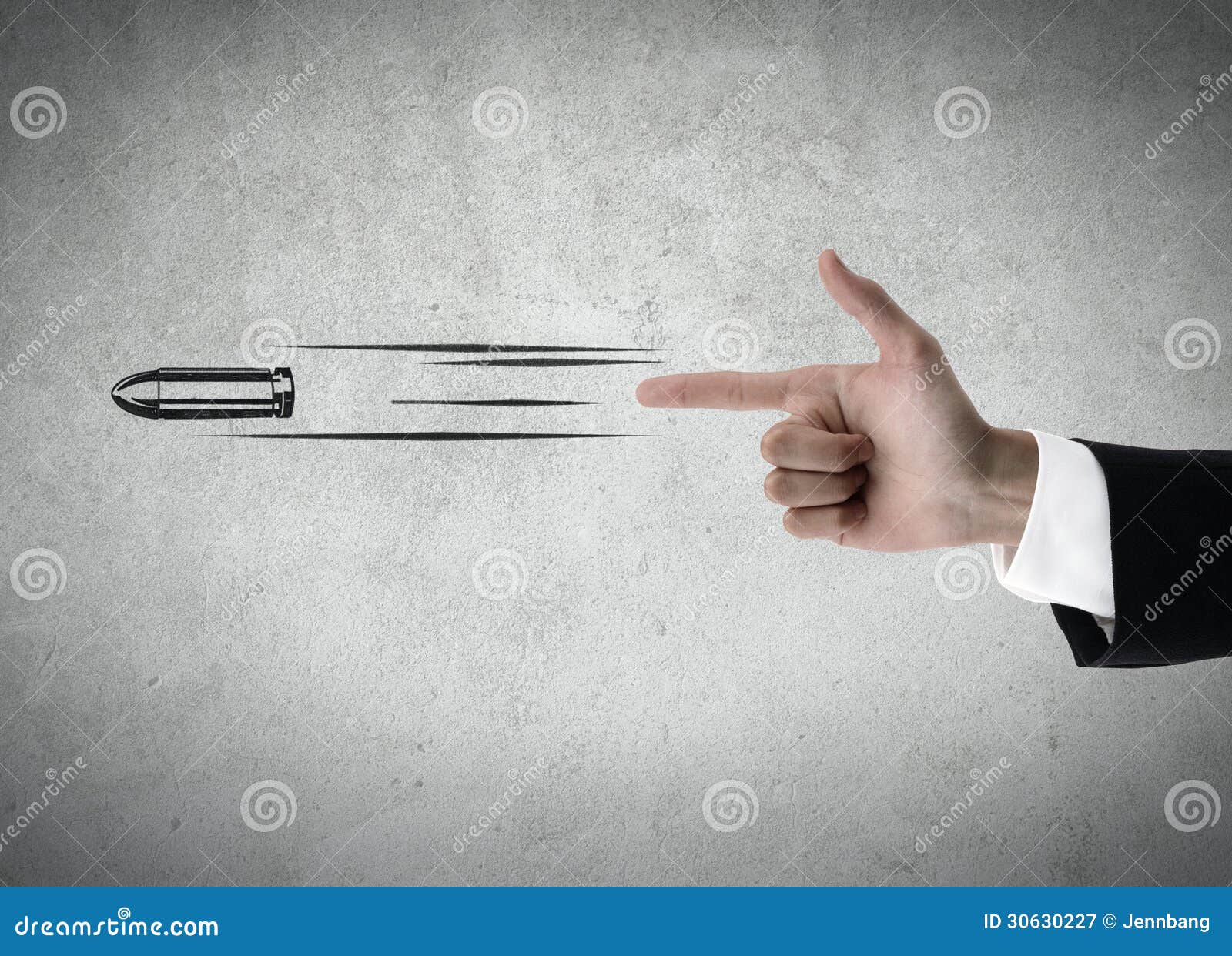 Hand shooting gesture stock illustration. Illustration of drawing ...