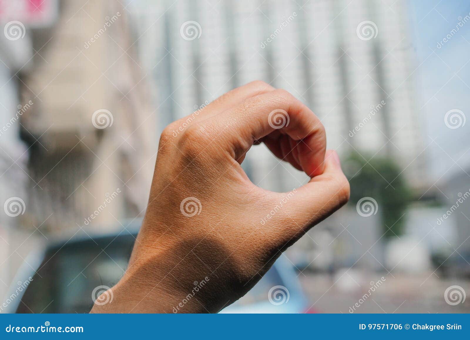 Hand show o stock photo. Image of hand, adult, white - 97571706