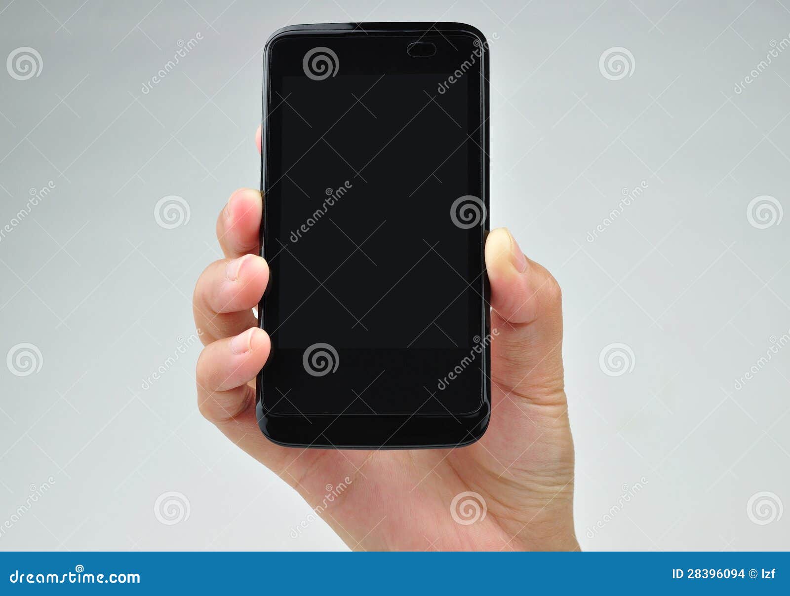 Hand show smartphone stock photo. Image of hand, black - 28396094