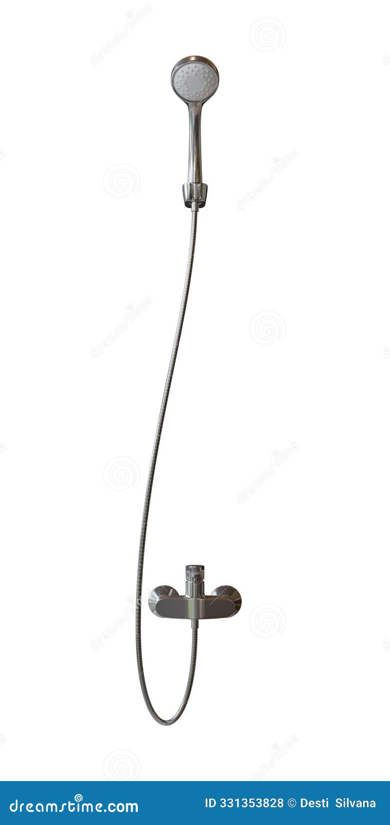 Hand Shower 3D Render Illustration Element 01 Stock Illustration ...