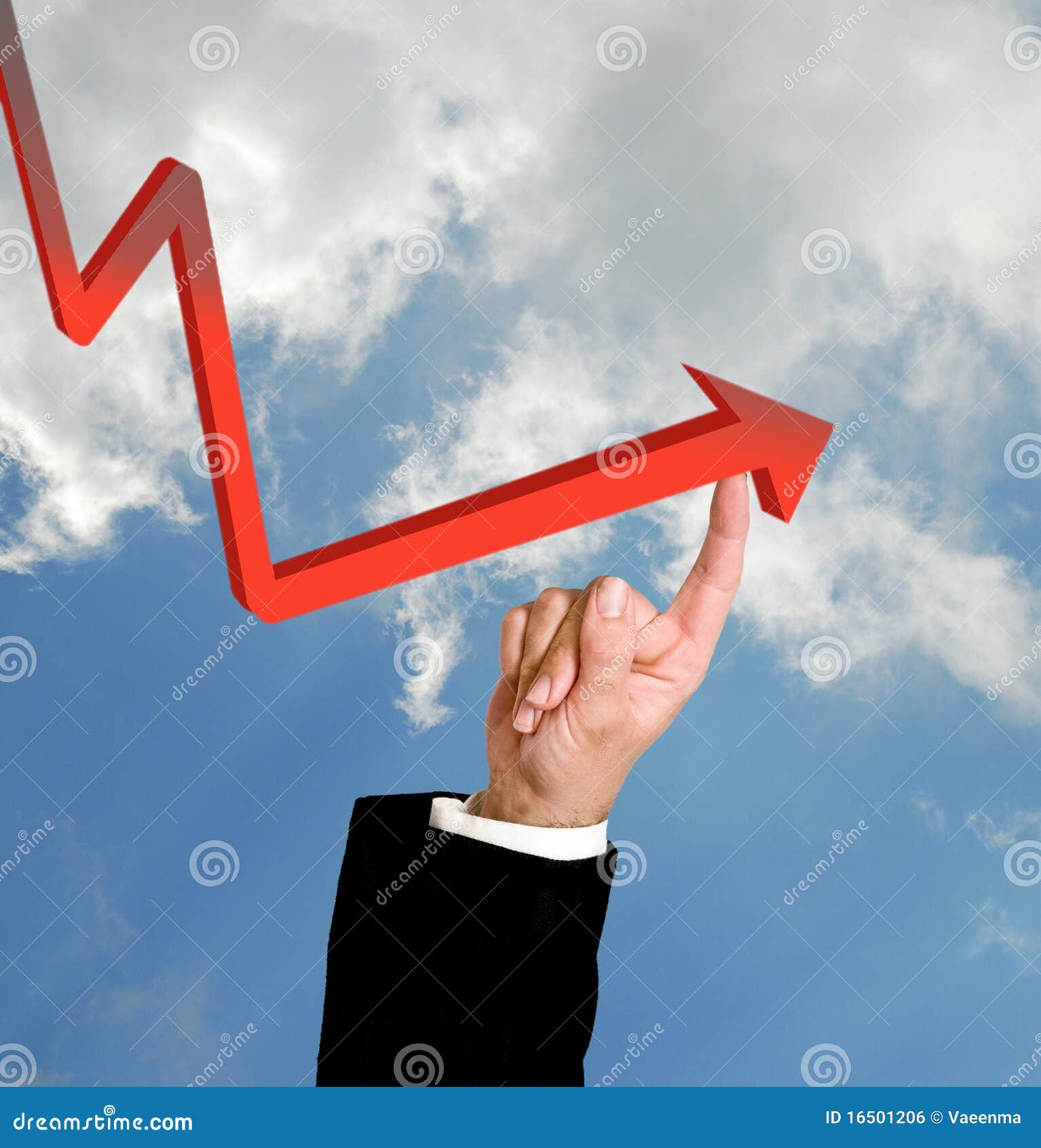 Hand showing a chart stock photo. Image of hand, growth - 16501206