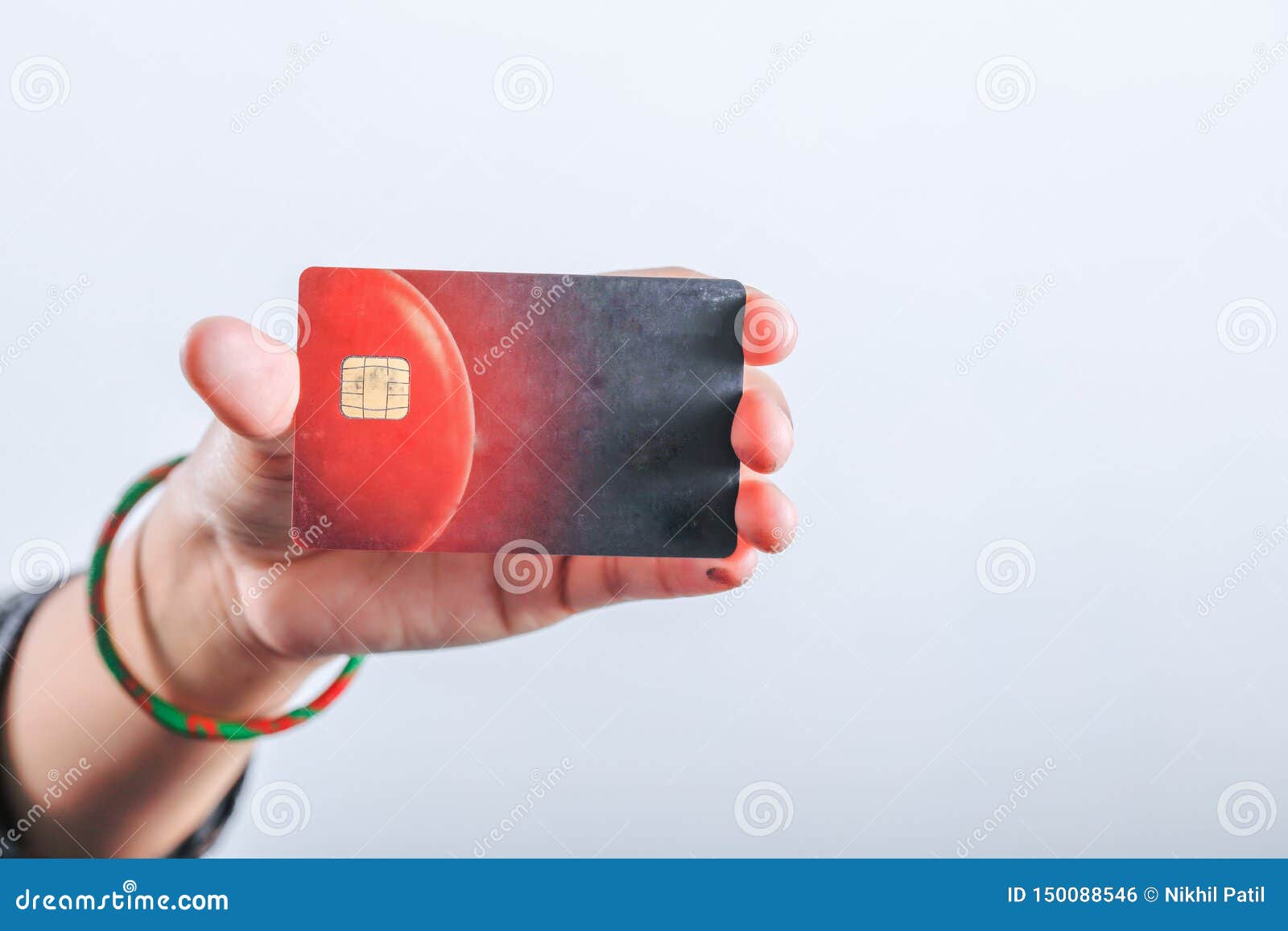 Hand Showing Credit / Debit Card Stock Photo - Image of bank, greeting ...
