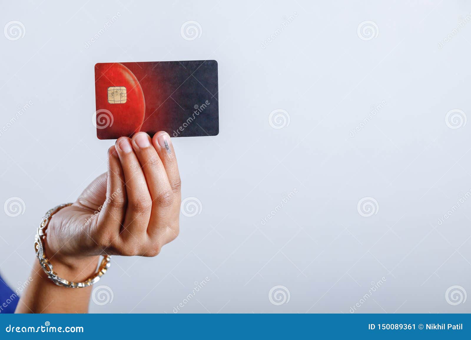 Hand Showing Credit / Debit Card Stock Image - Image of color ...