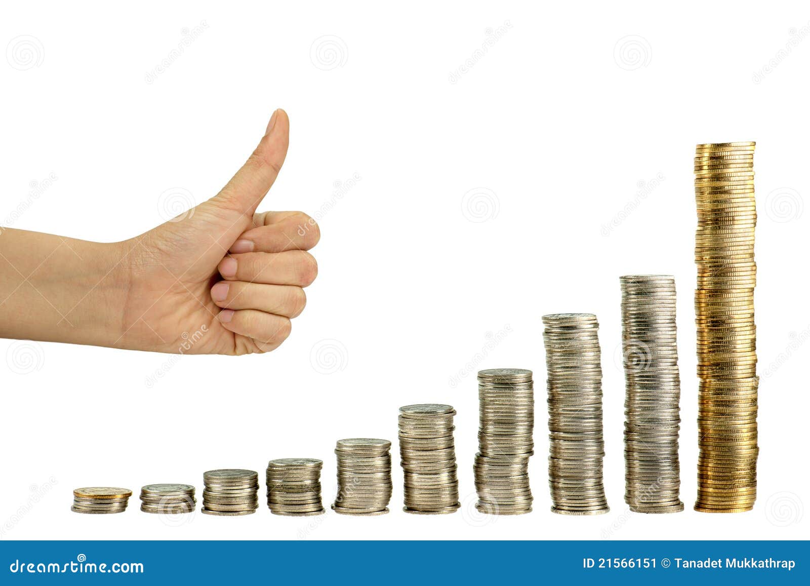 Hand showing good to coin stock image. Image of good - 21566151