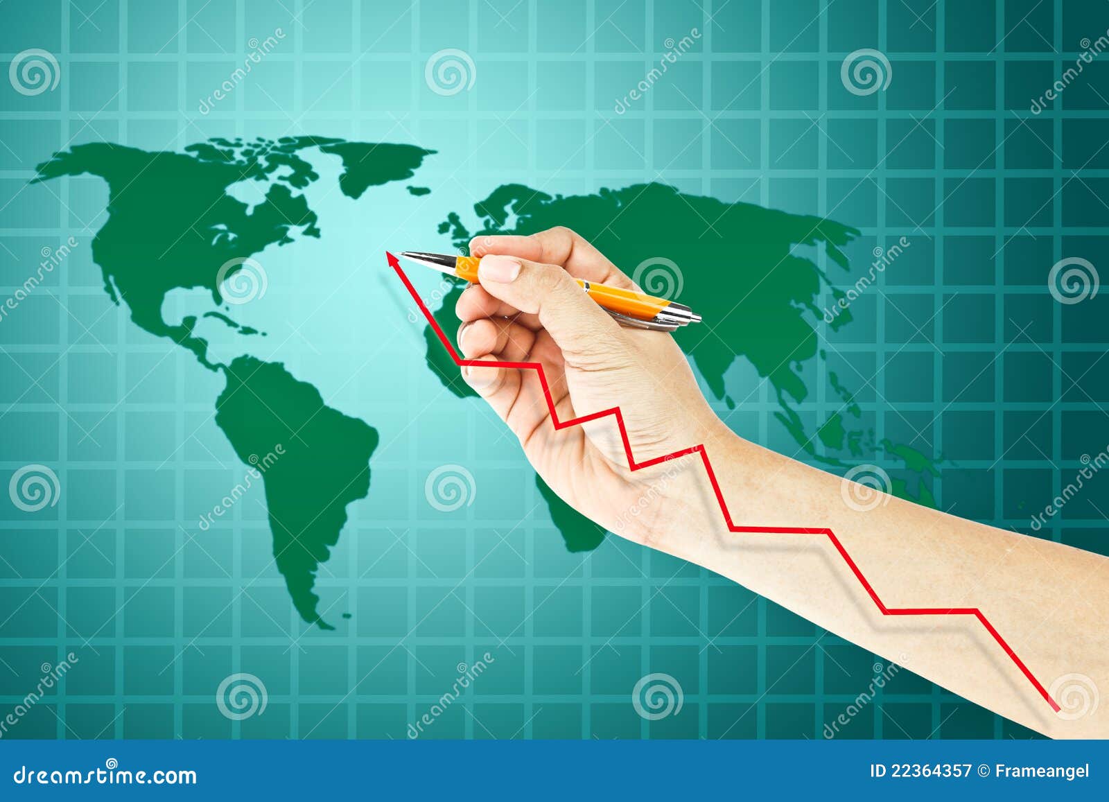 Hand showing graph stock image. Image of consultant, male - 22364357