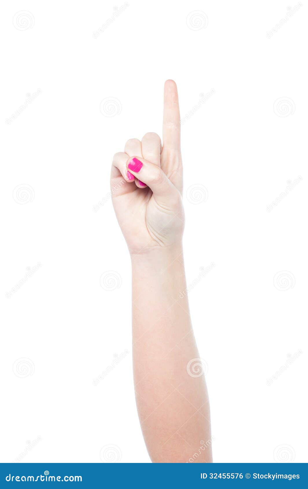 Hand showing number one stock photo. Image of education - 32455576