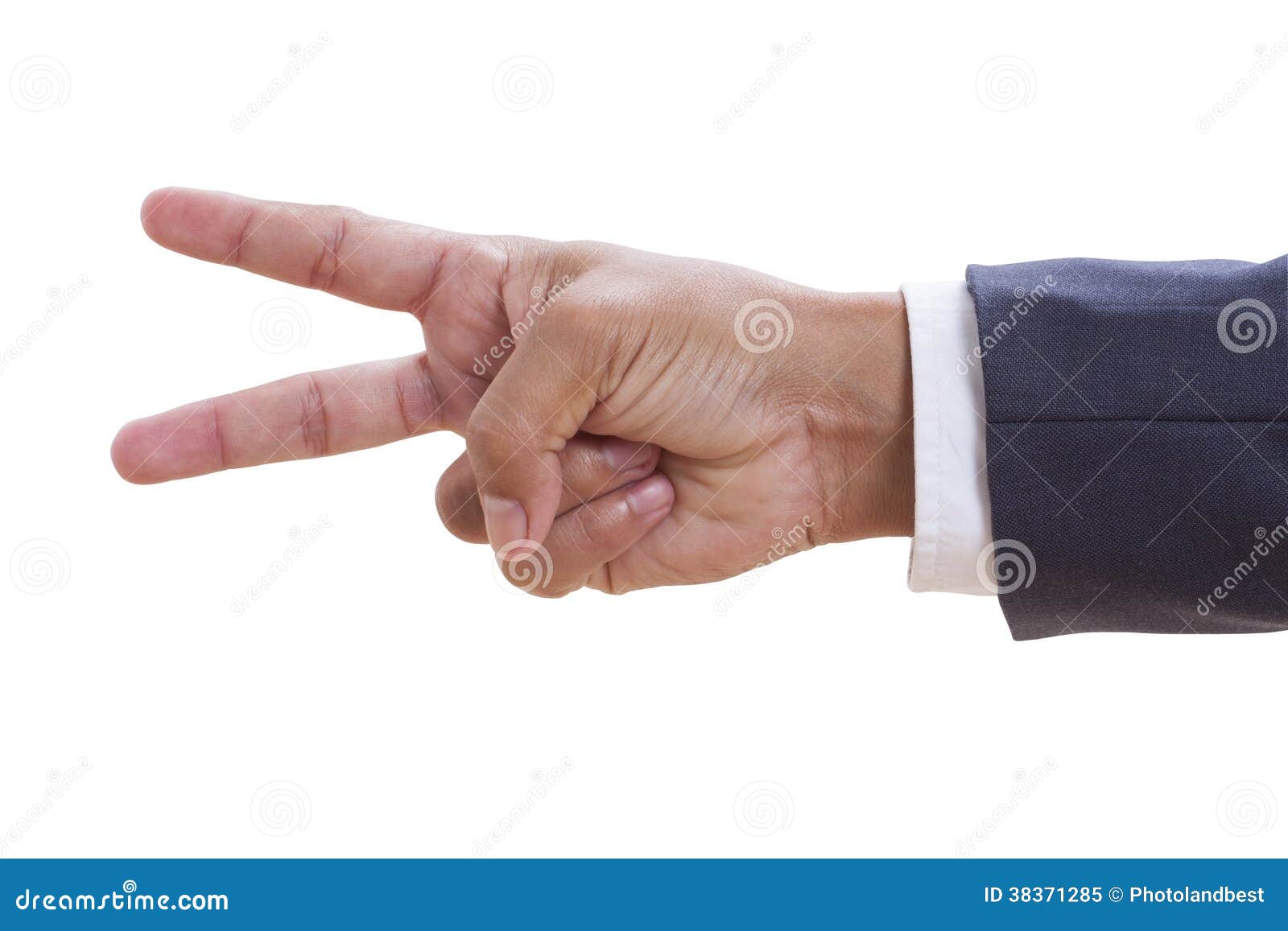 Hand Showing the Number Two Stock Image - Image of employment ...