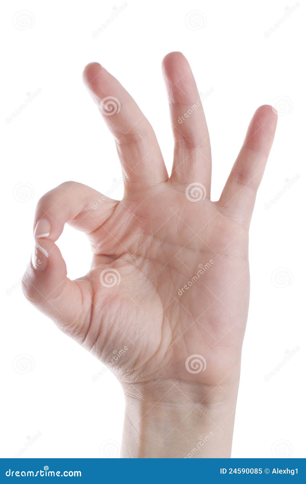 Hand showing OK stock image. Image of caucasian, female - 24590085