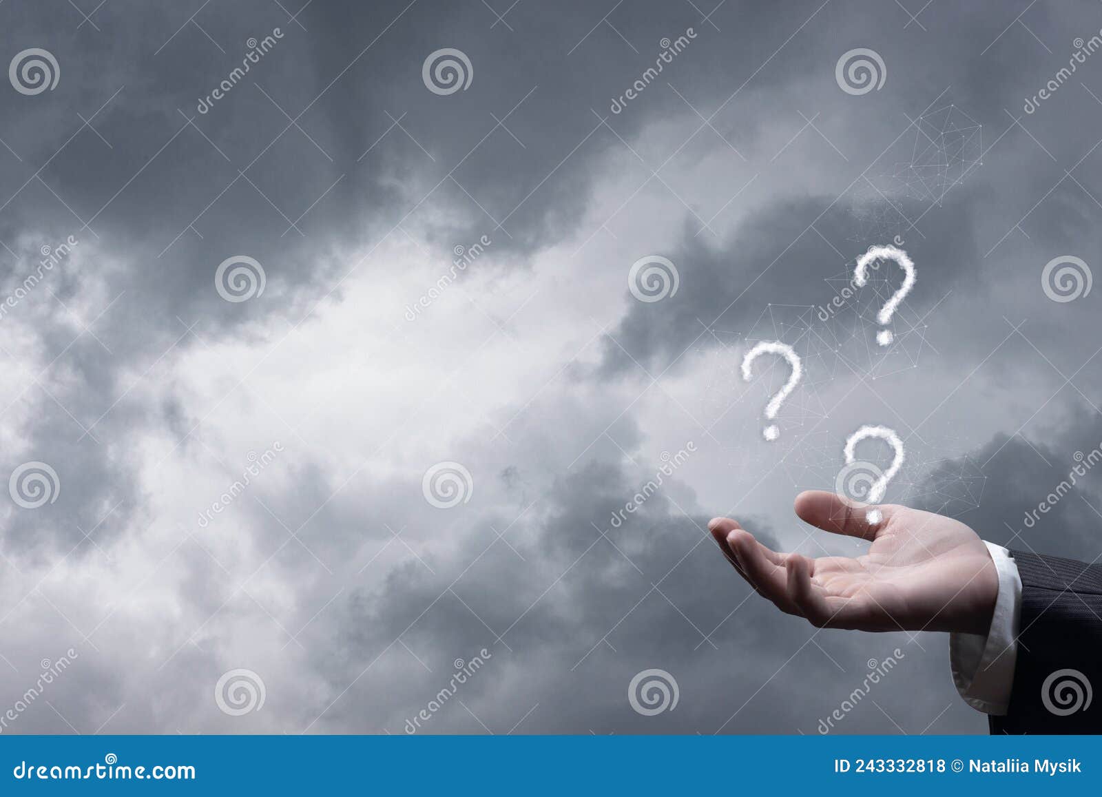 Hand Showing Question Marks Stock Photo - Image of help, confused ...