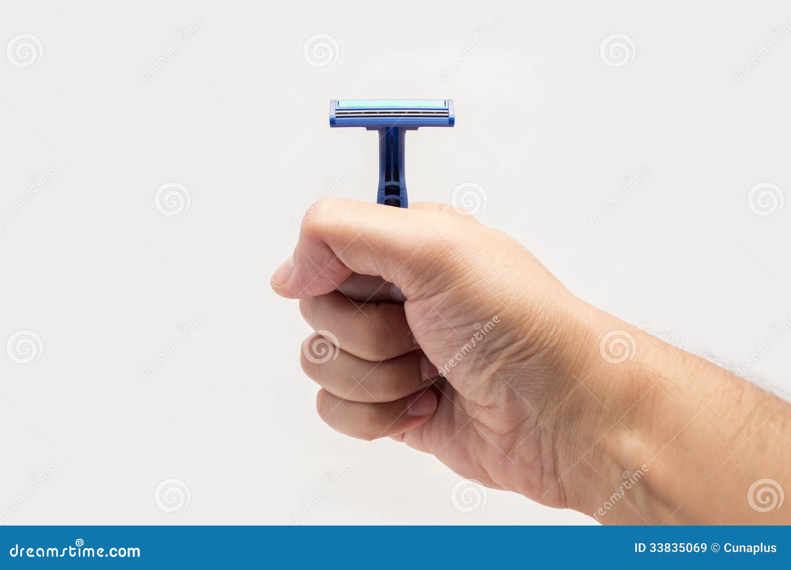 Hand Showing a Safety Razor Stock Image - Image of closeup, head: 33835069