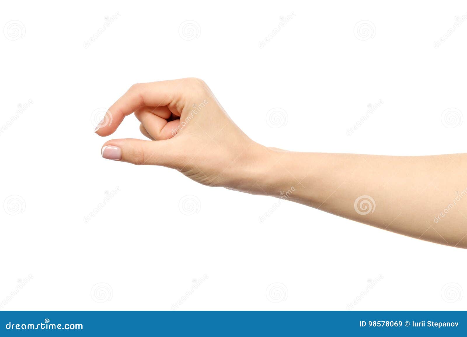 Hand Showing Size Gesture Isolated Stock Image - Image of large ...
