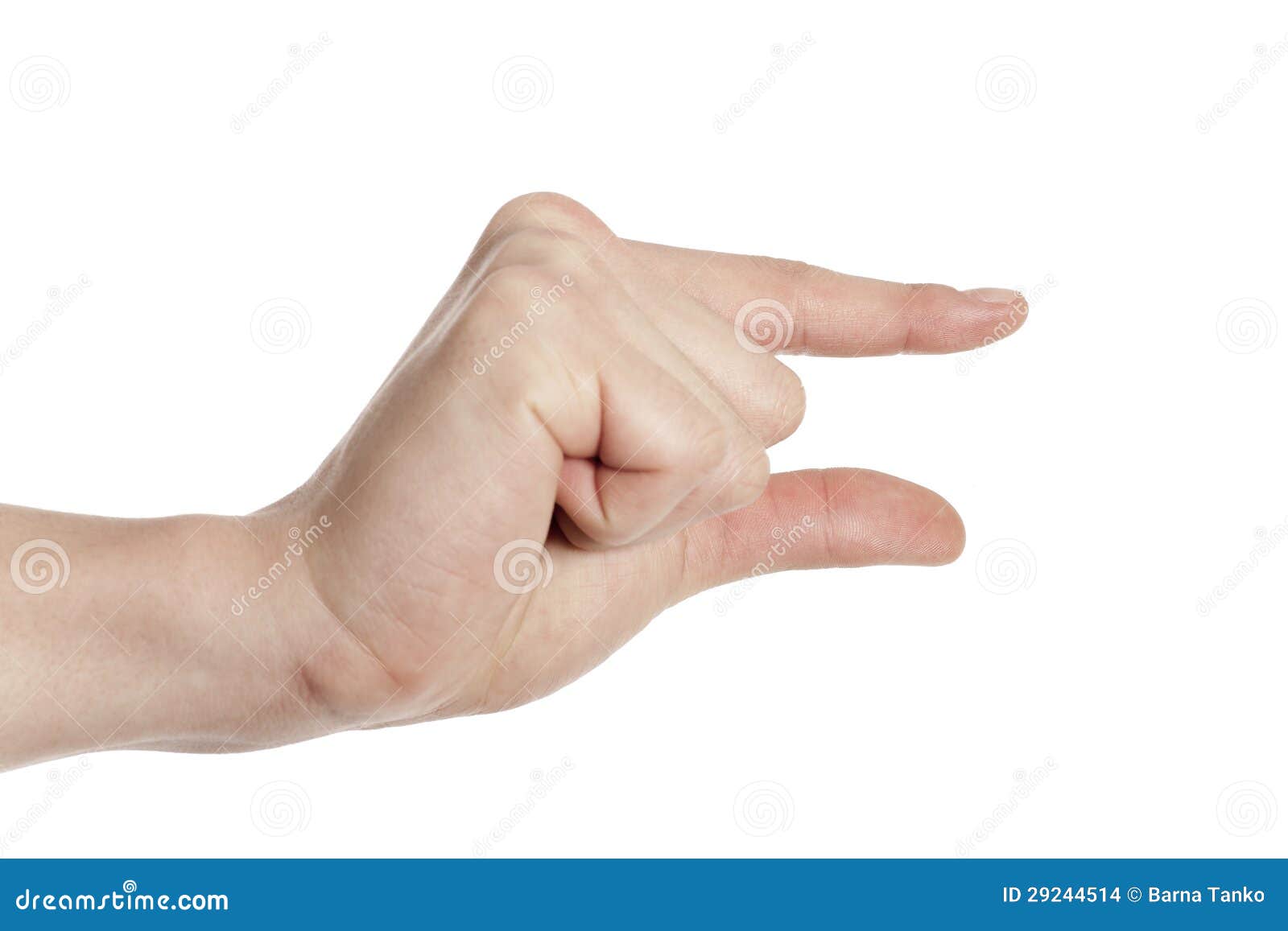 Hand showing small size stock photo. Image of hand, finger - 29244514