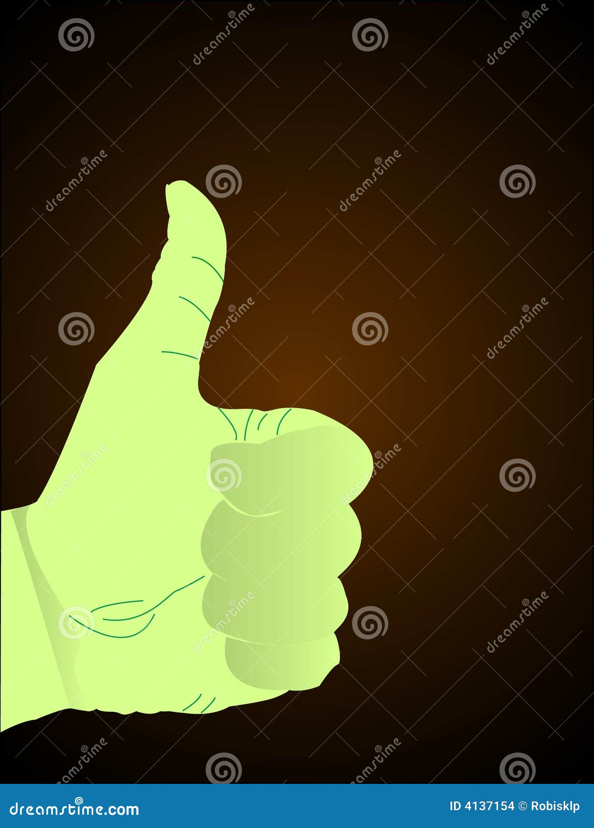 Hand showing success sign stock vector. Illustration of motion - 4137154
