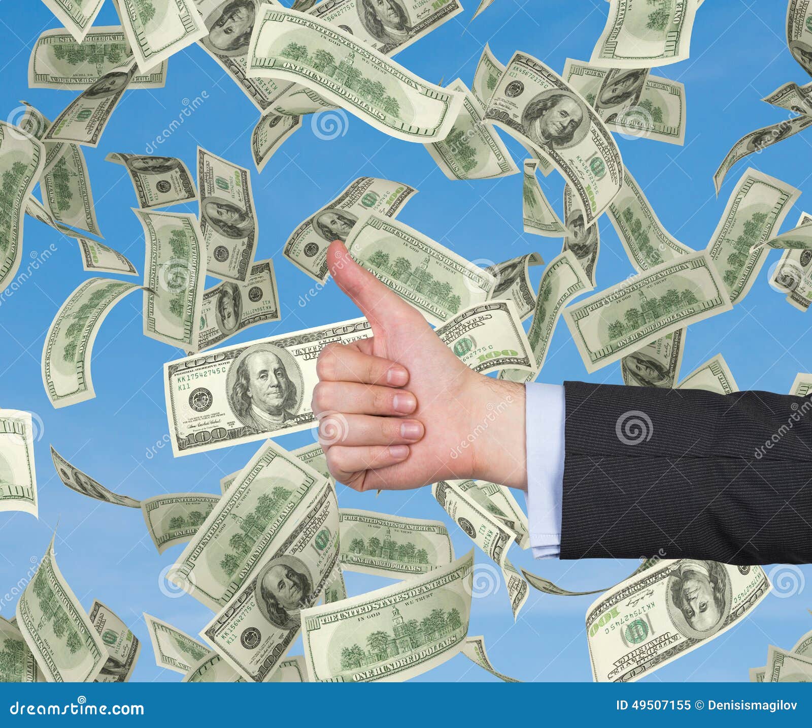 Hand showing thumb up stock image. Image of finance, investment - 49507155