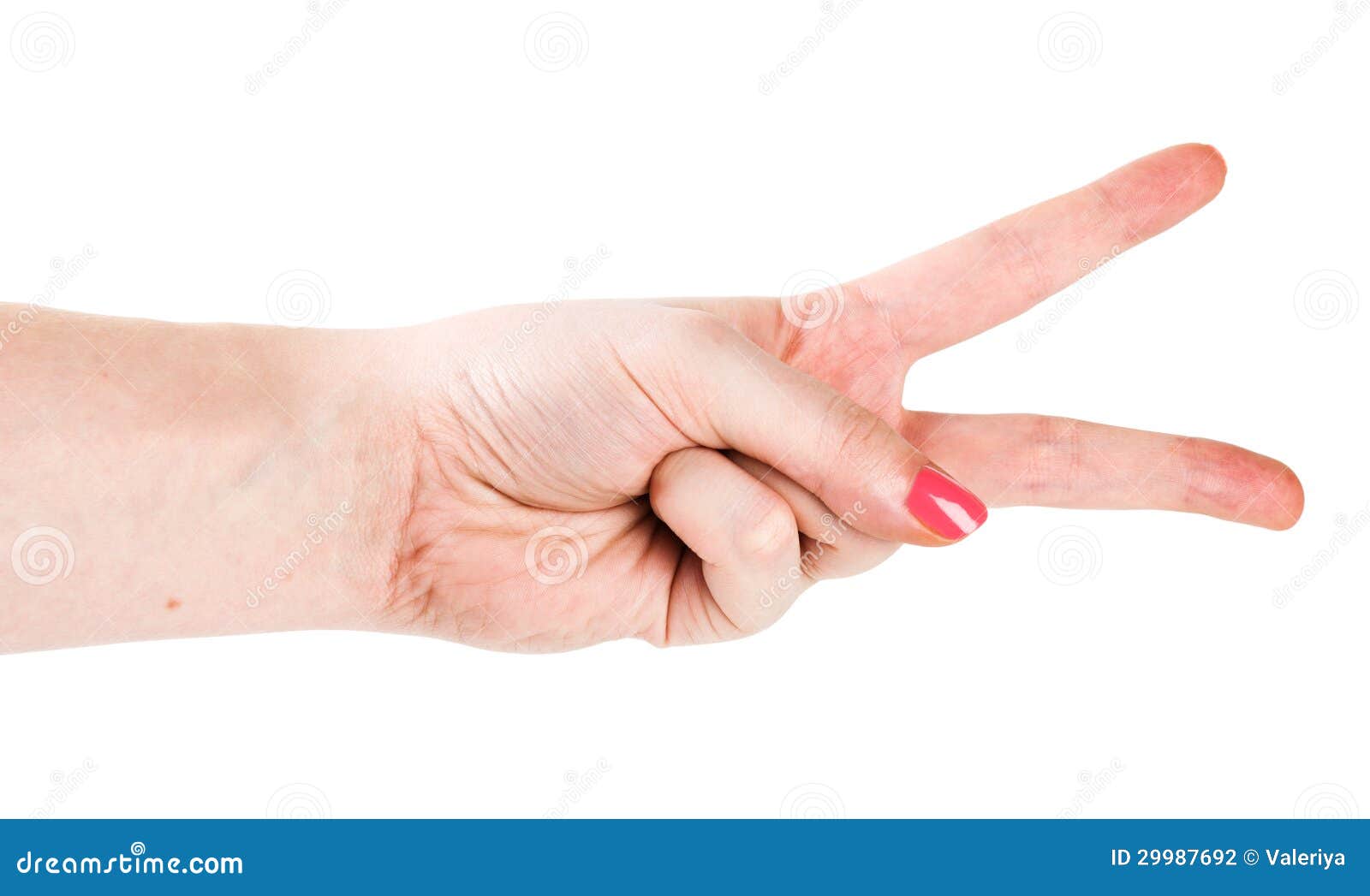 Two fingers stock photo. Image of double, number, show - 29987692