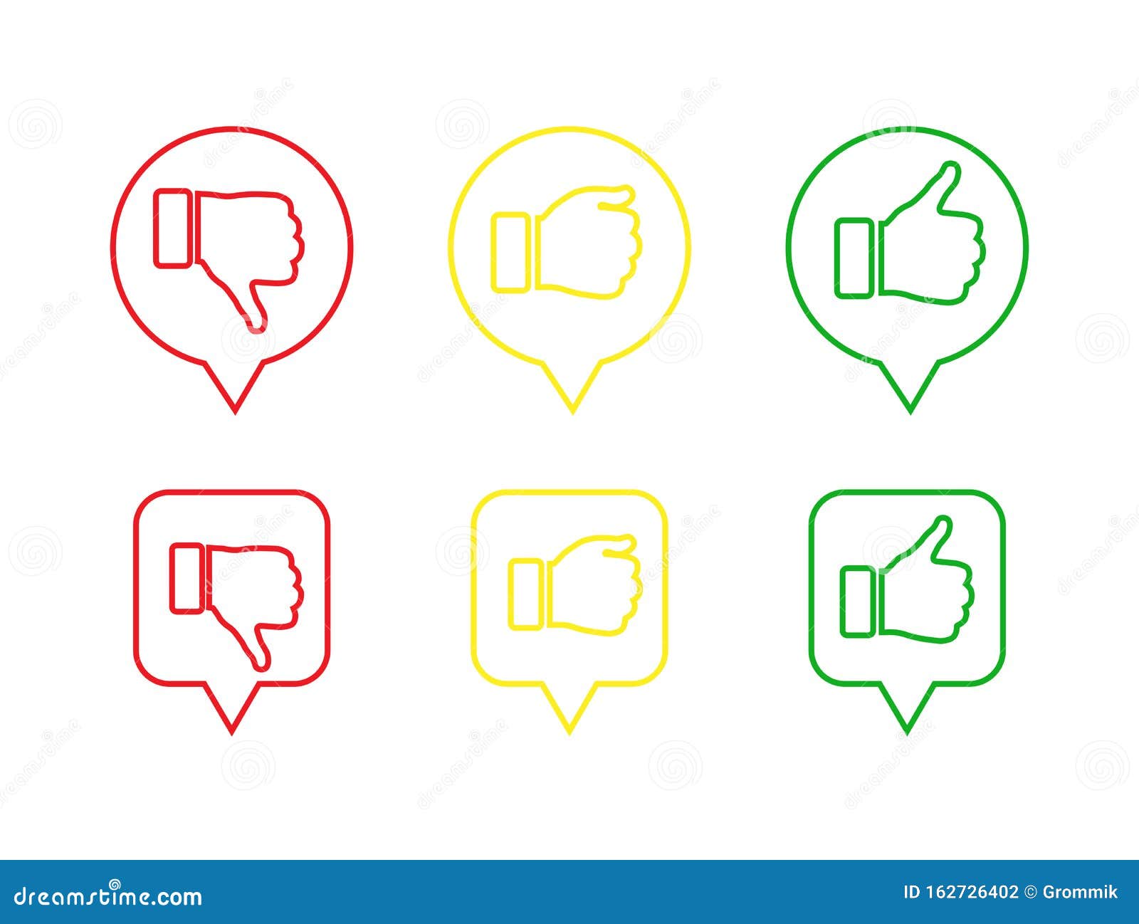 Hand Shows for, AGAINST and UNDECIDED. Simple Design Stock Vector ...