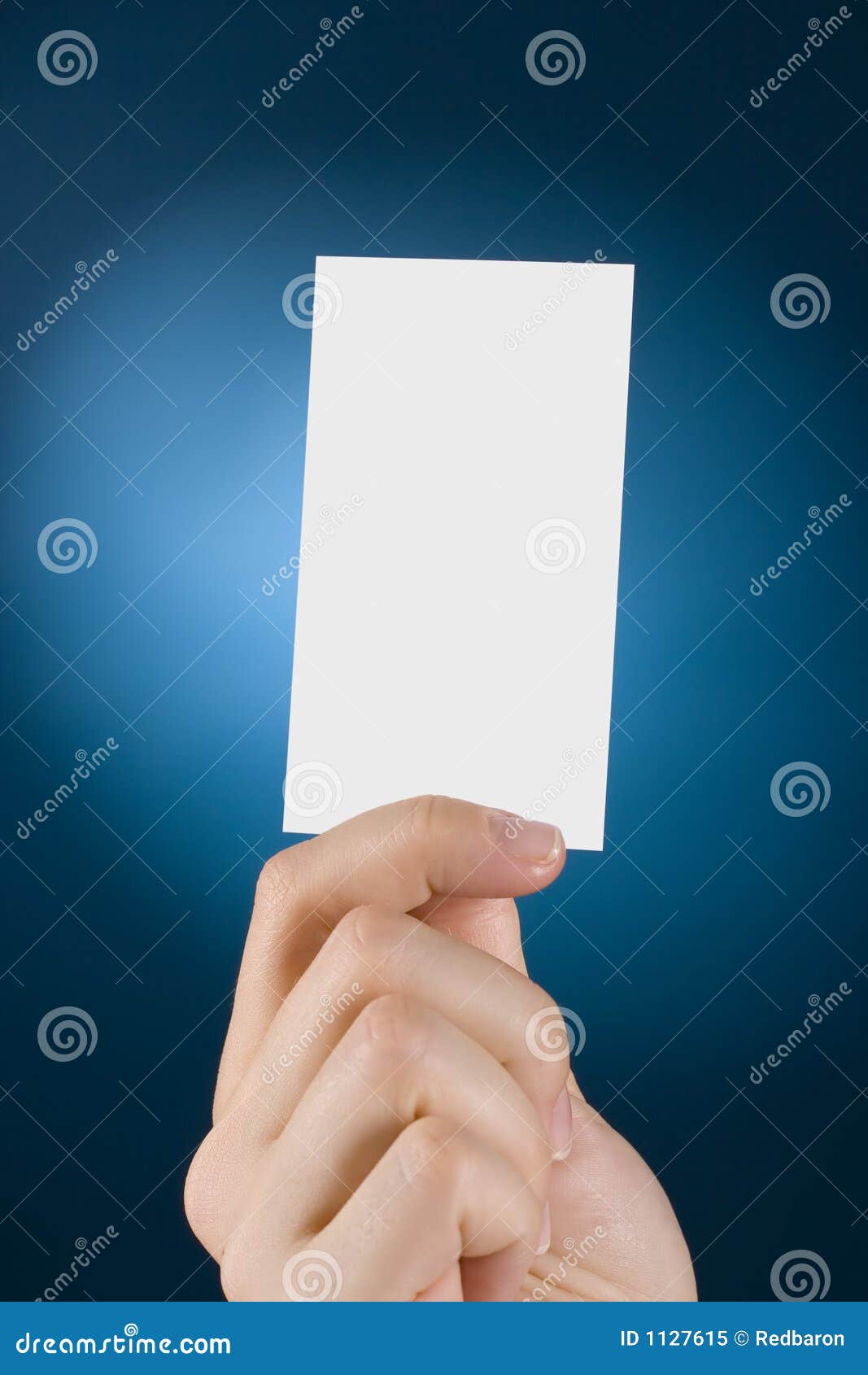 Hand shows card stock image. Image of gesture, demonstrate - 1127615