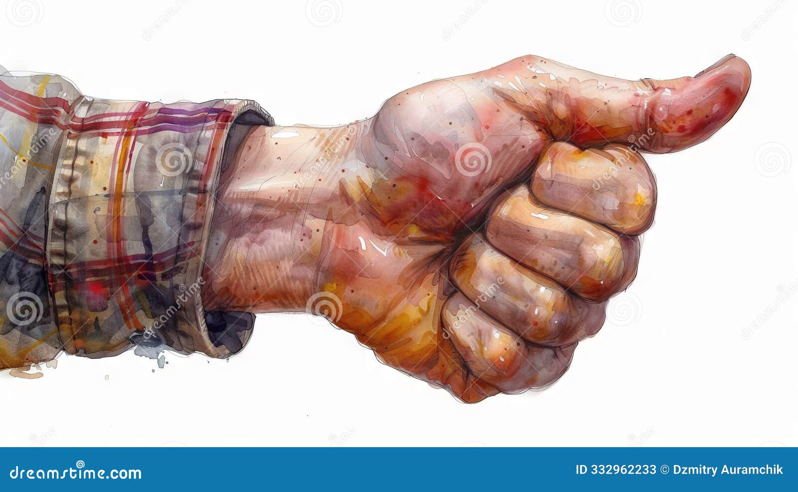 The Hand Shows the Gesture of a Class Modern Illustration. the Best ...