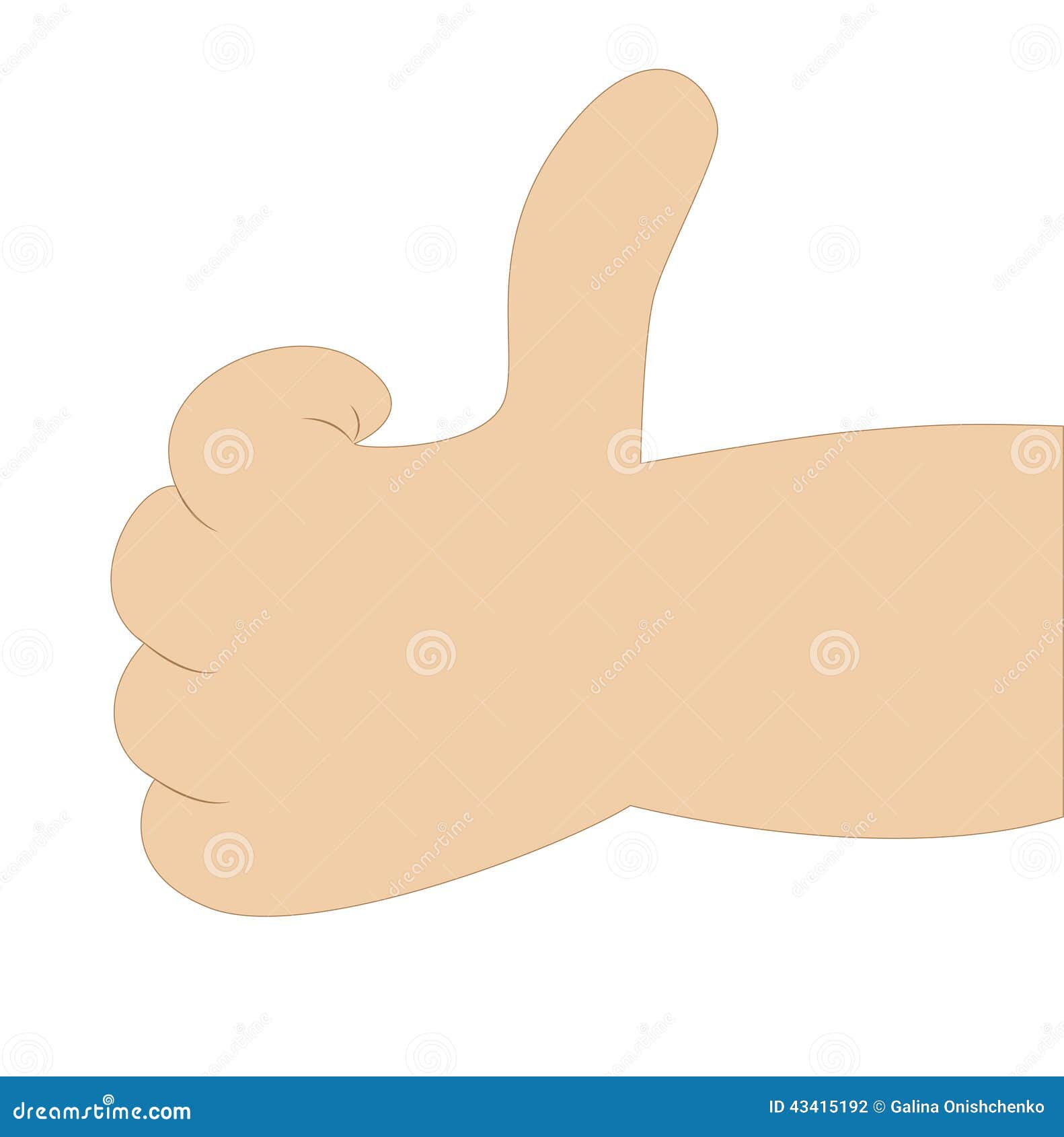 Hand shows a gesture stock vector. Illustration of aspirations - 43415192