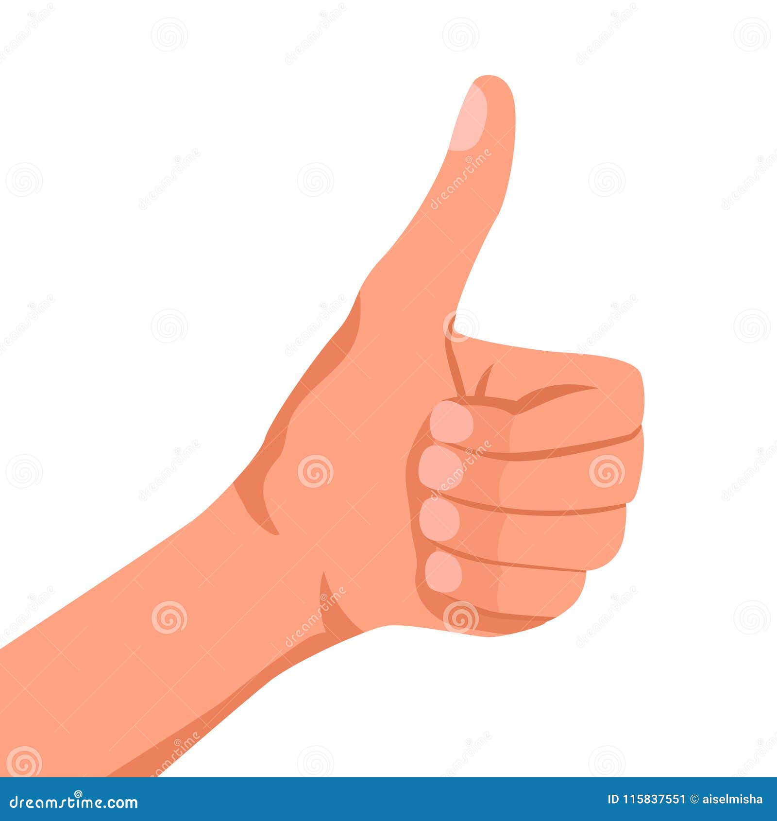 Hand Shows Like stock vector. Illustration of graphic - 115837551
