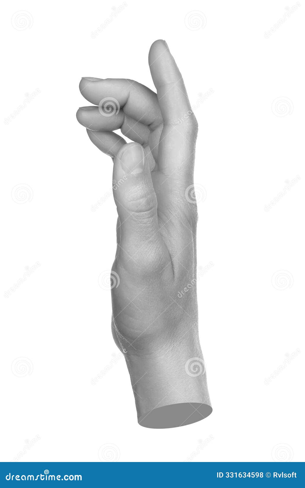 Hand Shows Virtual Touching, Isolated on Transparent Background ...