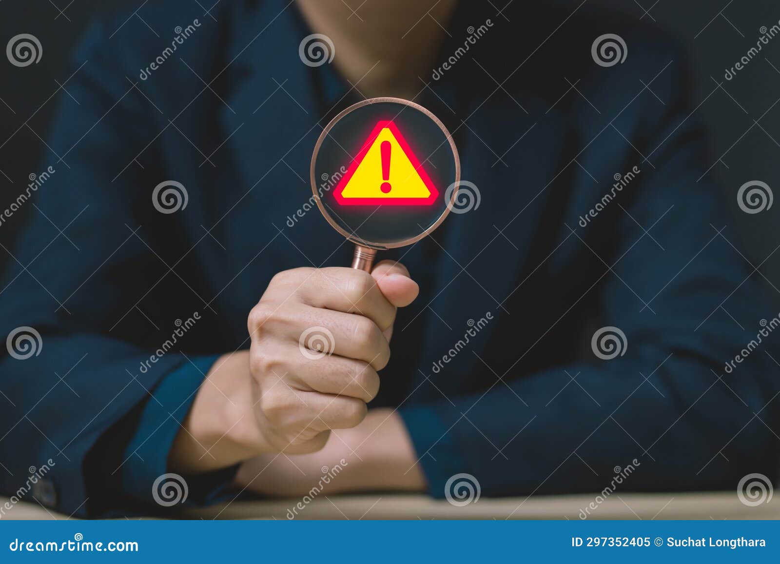 Hand Shows a Warning Sign of System Failure. Concept Caution Danger If ...