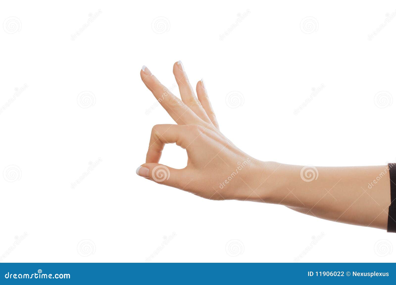 Hand sign stock photo. Image of horizontal, isolated - 11906022