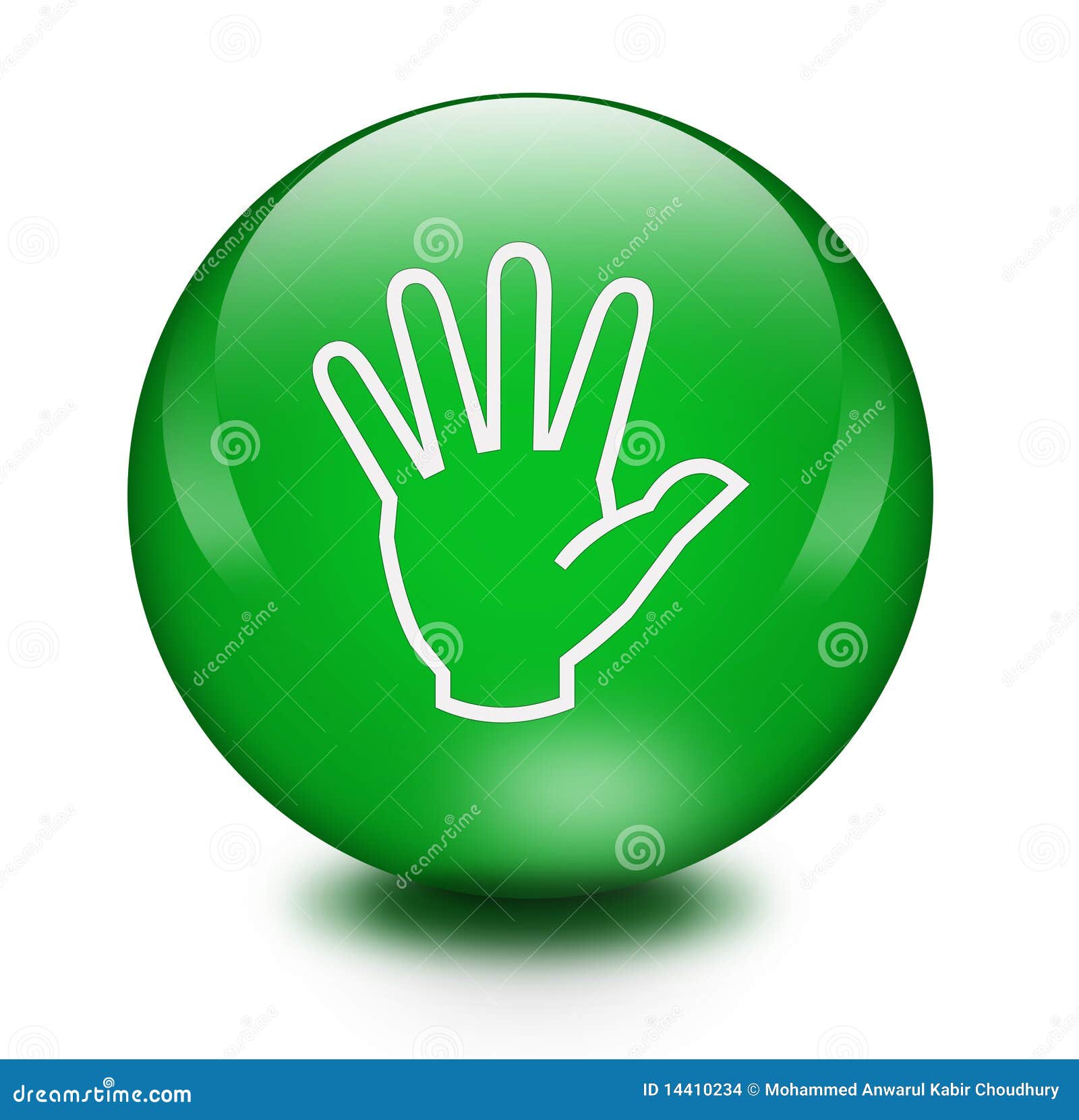 Hand sign stock illustration. Illustration of glossy - 14410234
