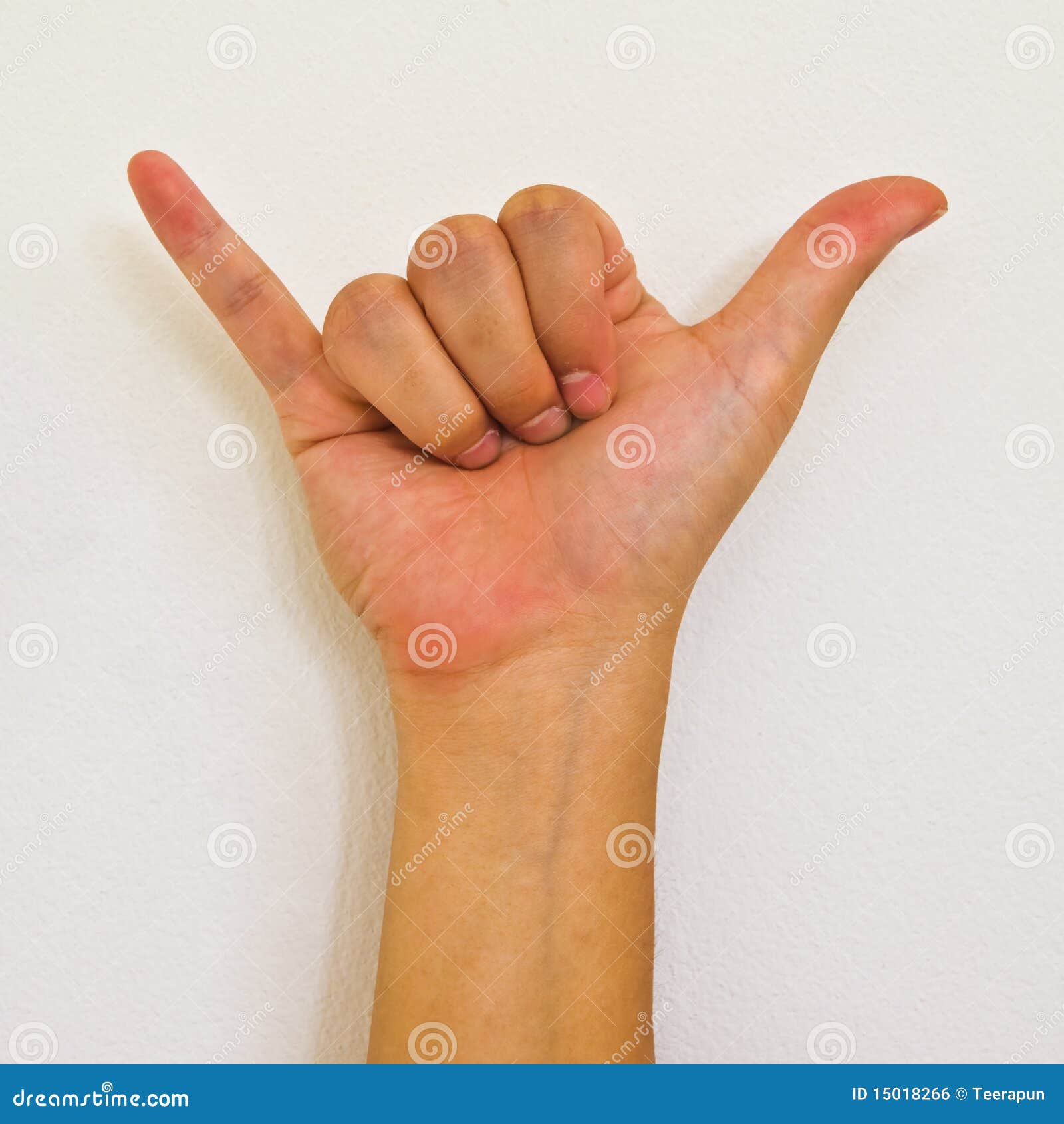Hand sign stock photo. Image of symbol, call, signal - 15018266