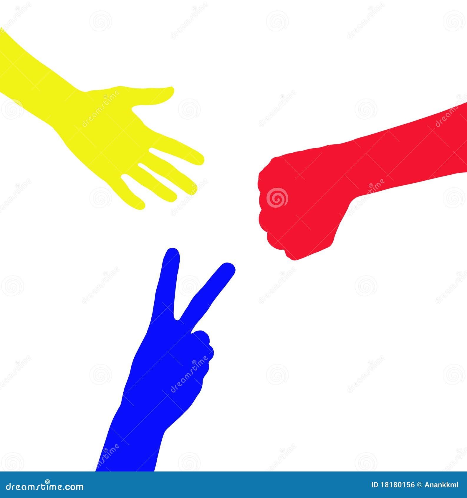 Hand sign stock illustration. Illustration of right, fingers - 18180156
