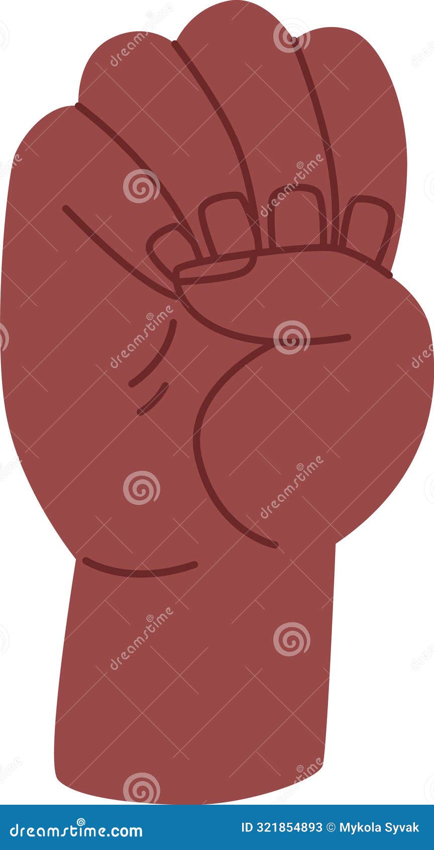 Hand Sign Alphabet E Letter Stock Vector - Illustration of sign ...