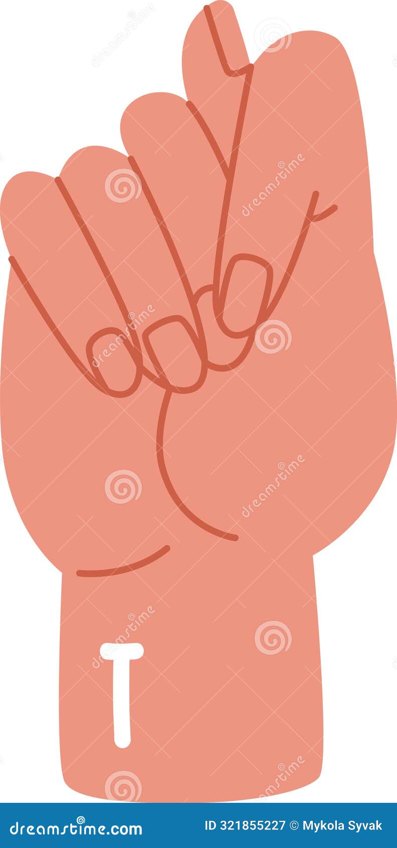 Hand Sign Alphabet T Letter Stock Vector - Illustration of typography ...