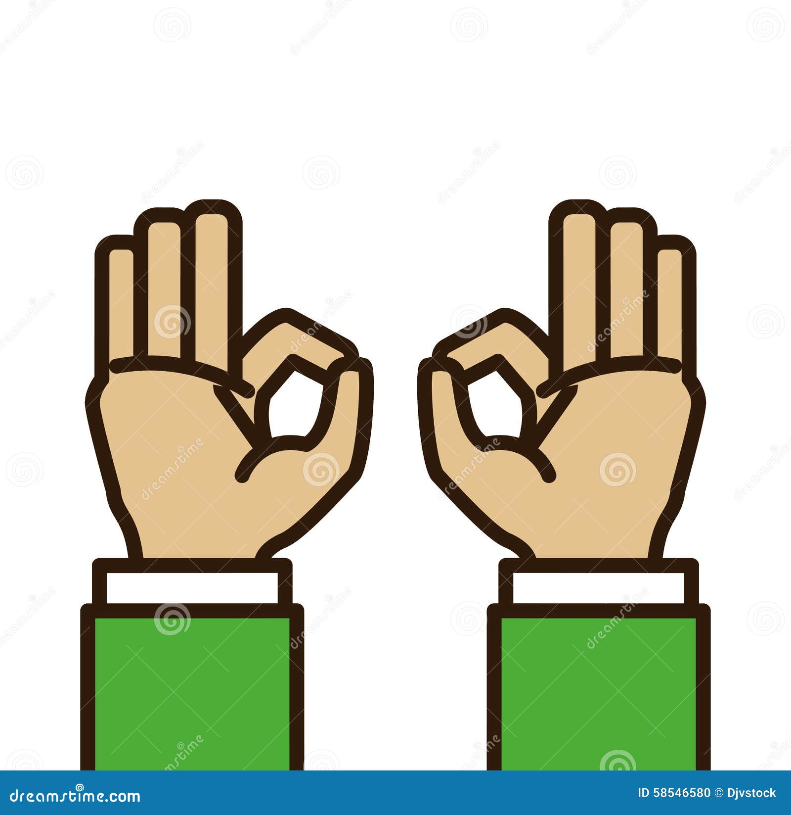 Hand sign design stock vector. Illustration of pointer - 58546580