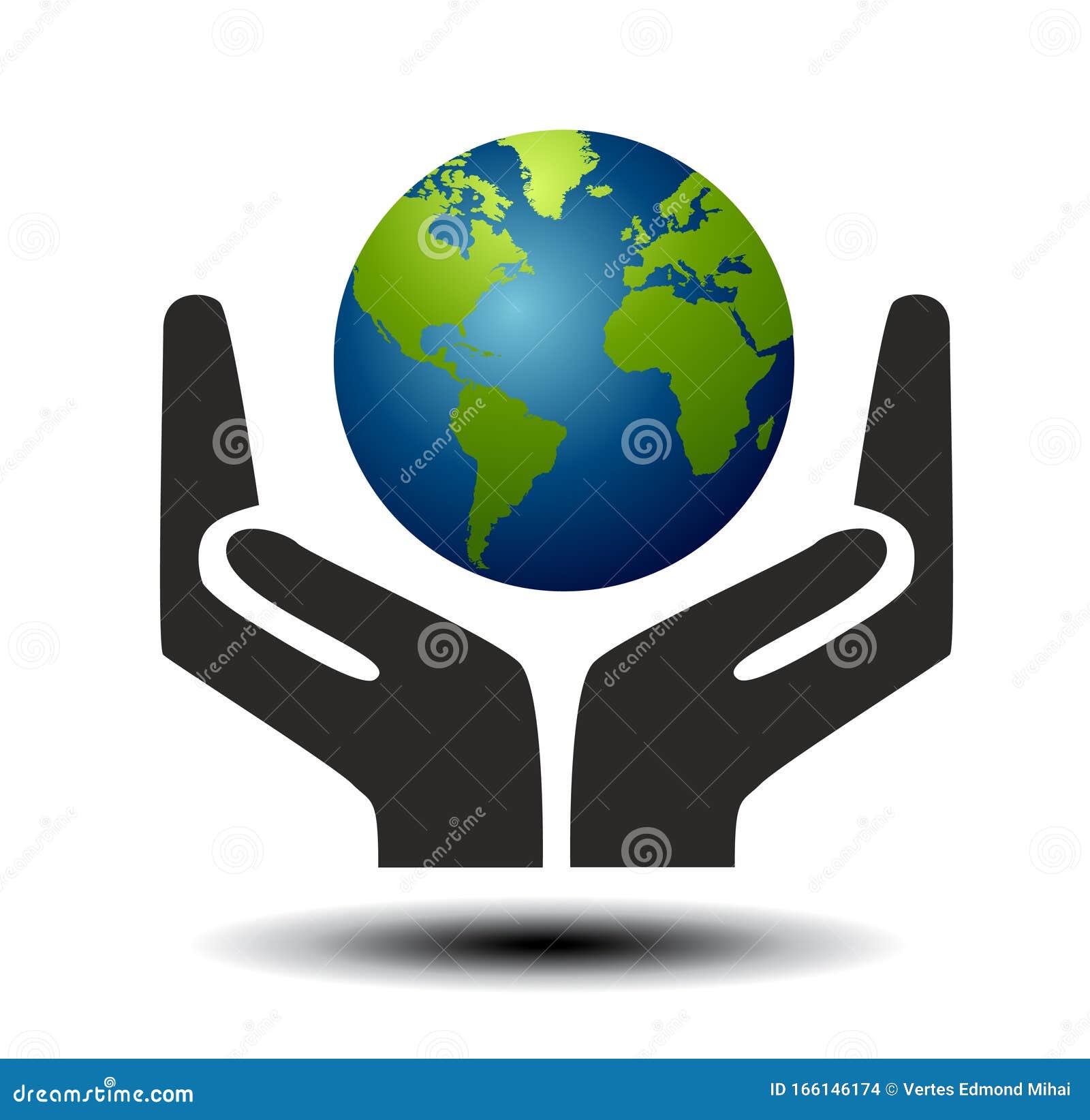 Hand Sign of Environmental Protection Stock Vector - Illustration of ...
