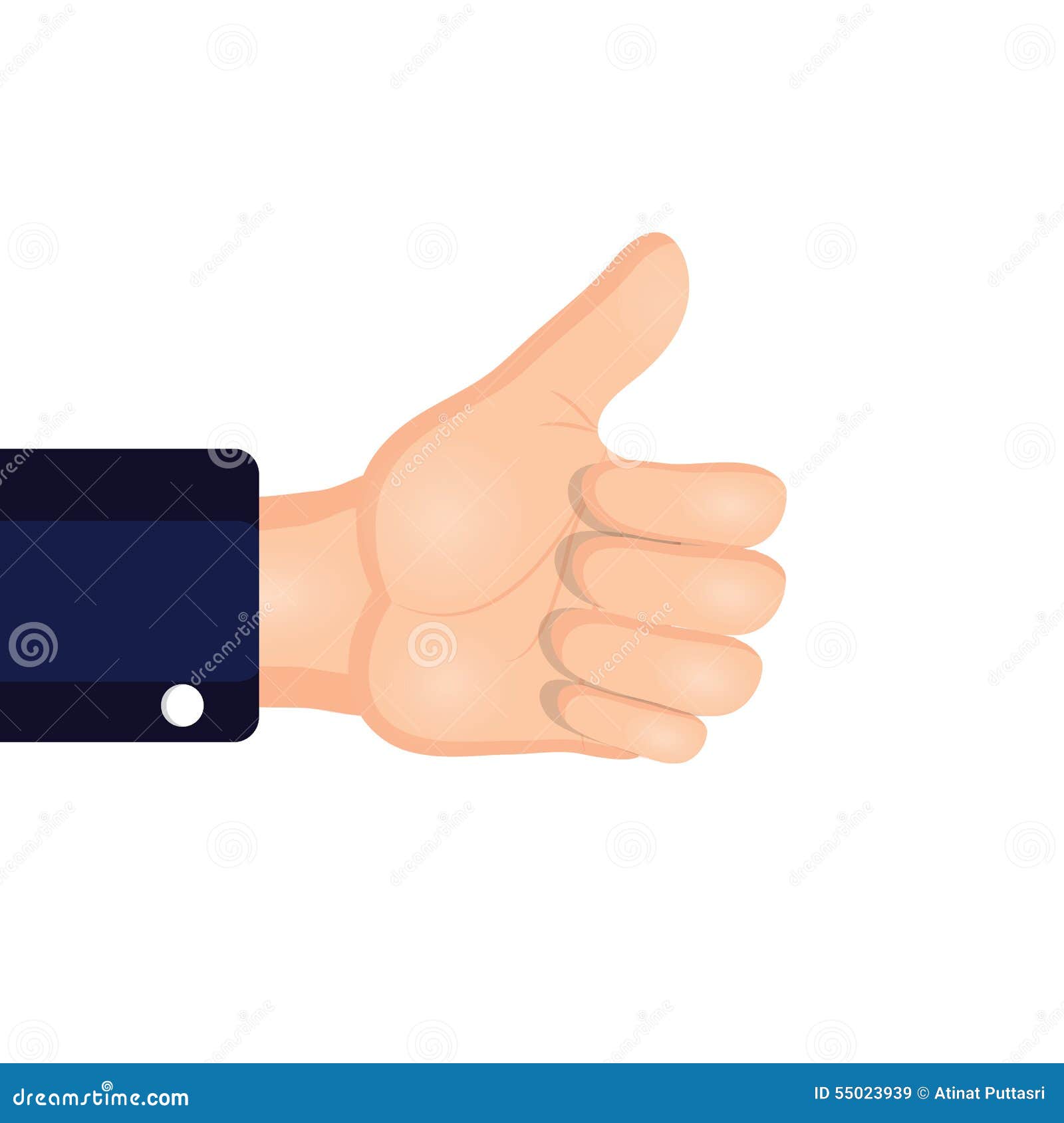 Hand sign good. stock vector. Illustration of good, like - 55023939