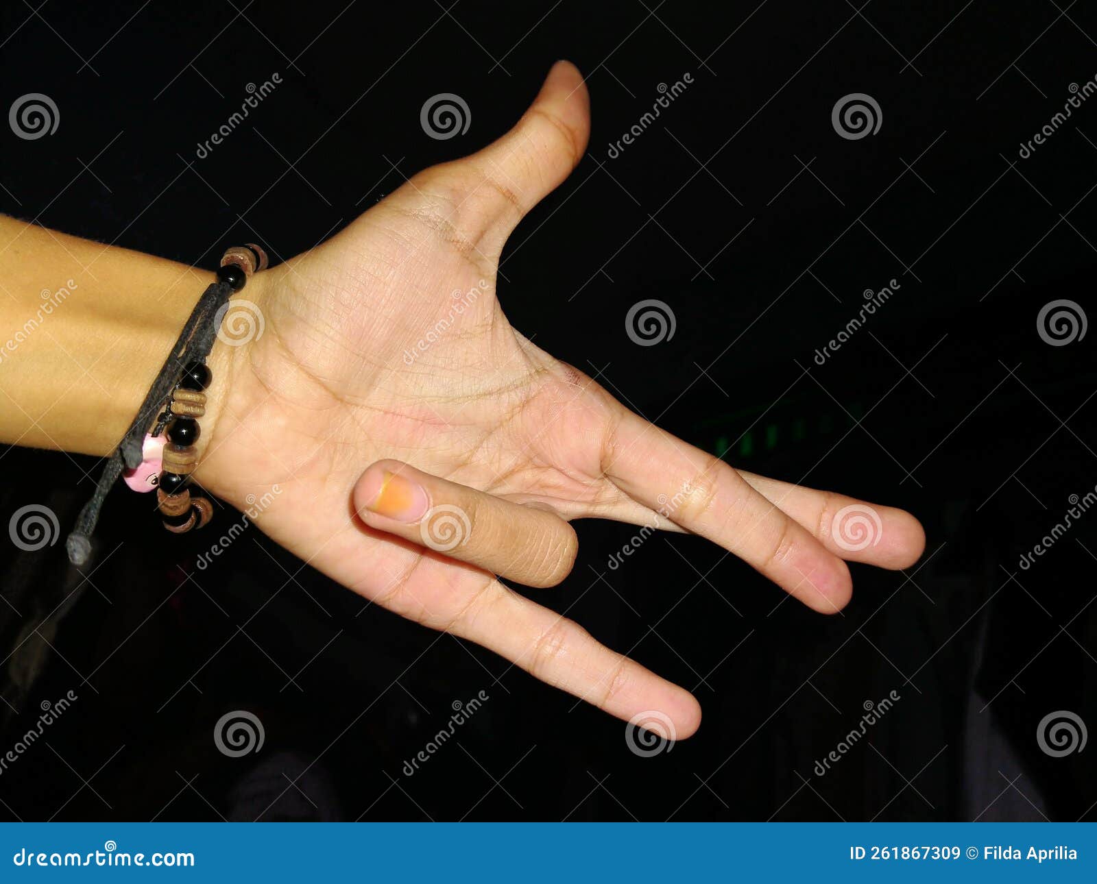Hand sign of I love you stock image. Image of dark, love - 261867309