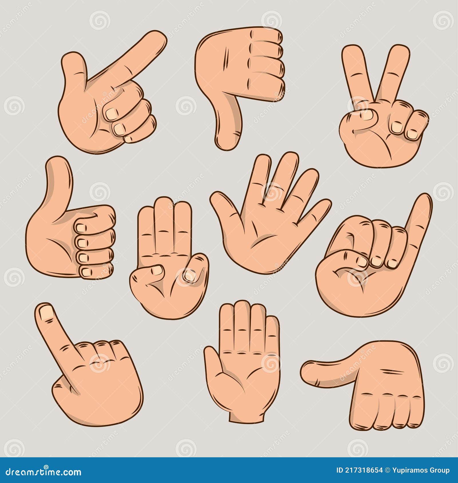 Hand sign language stock vector. Illustration of speak - 217318654