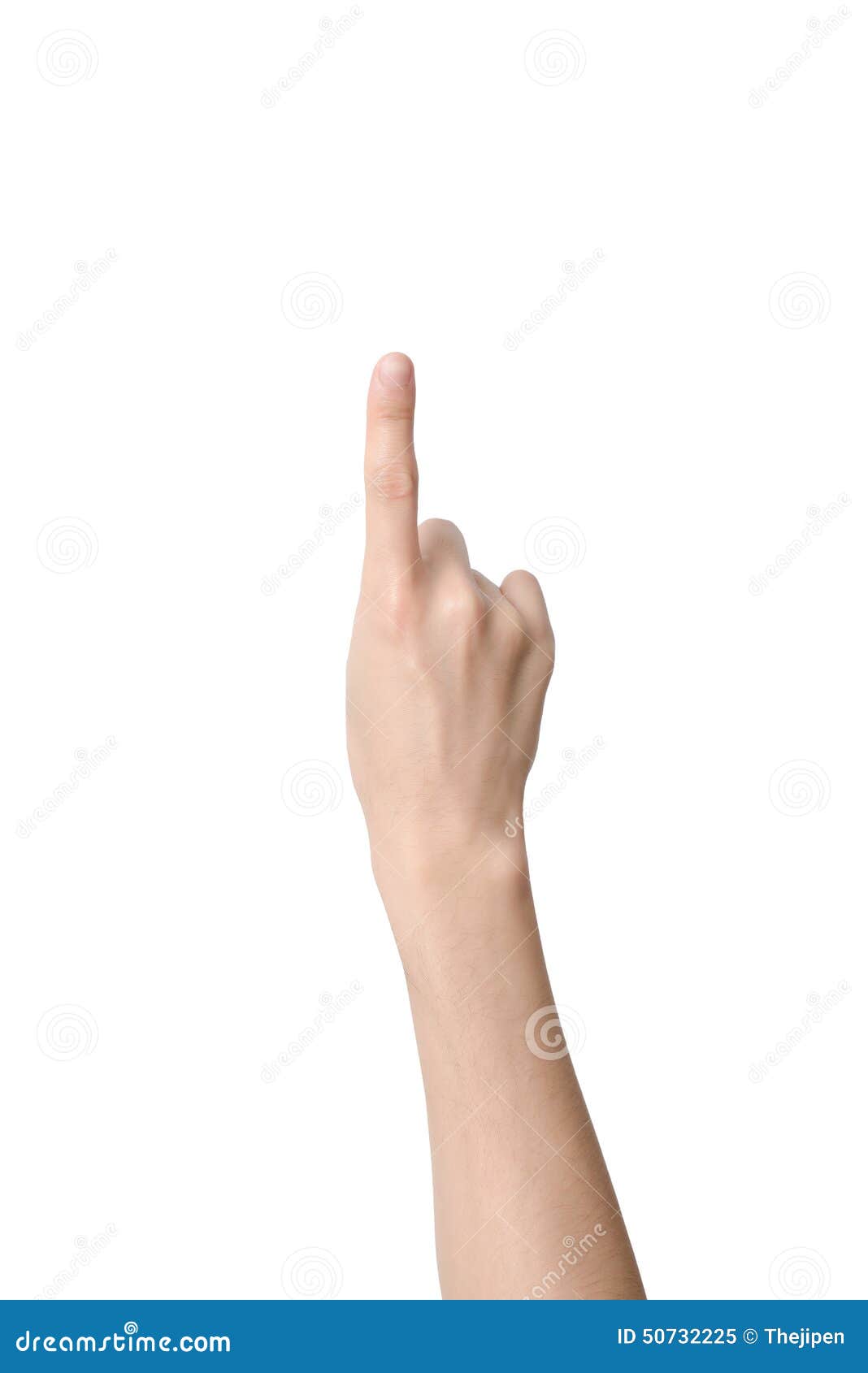 Hand sign of number one stock image. Image of human, detail - 50732225